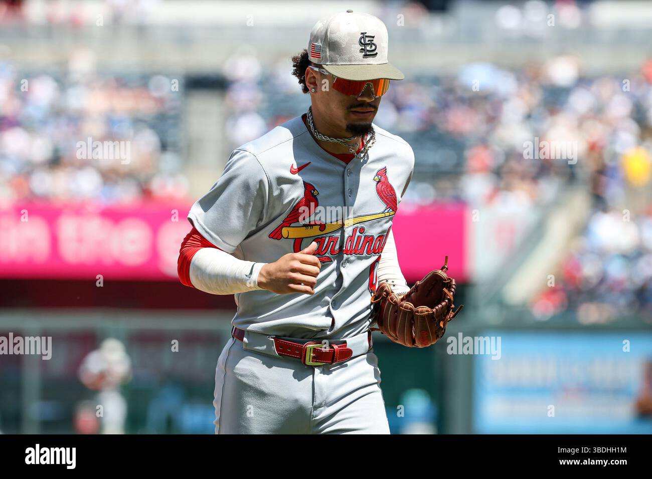 May 18, 2025: St. Louis Cardinals shortstop Masyn Winn (0) is seen ...