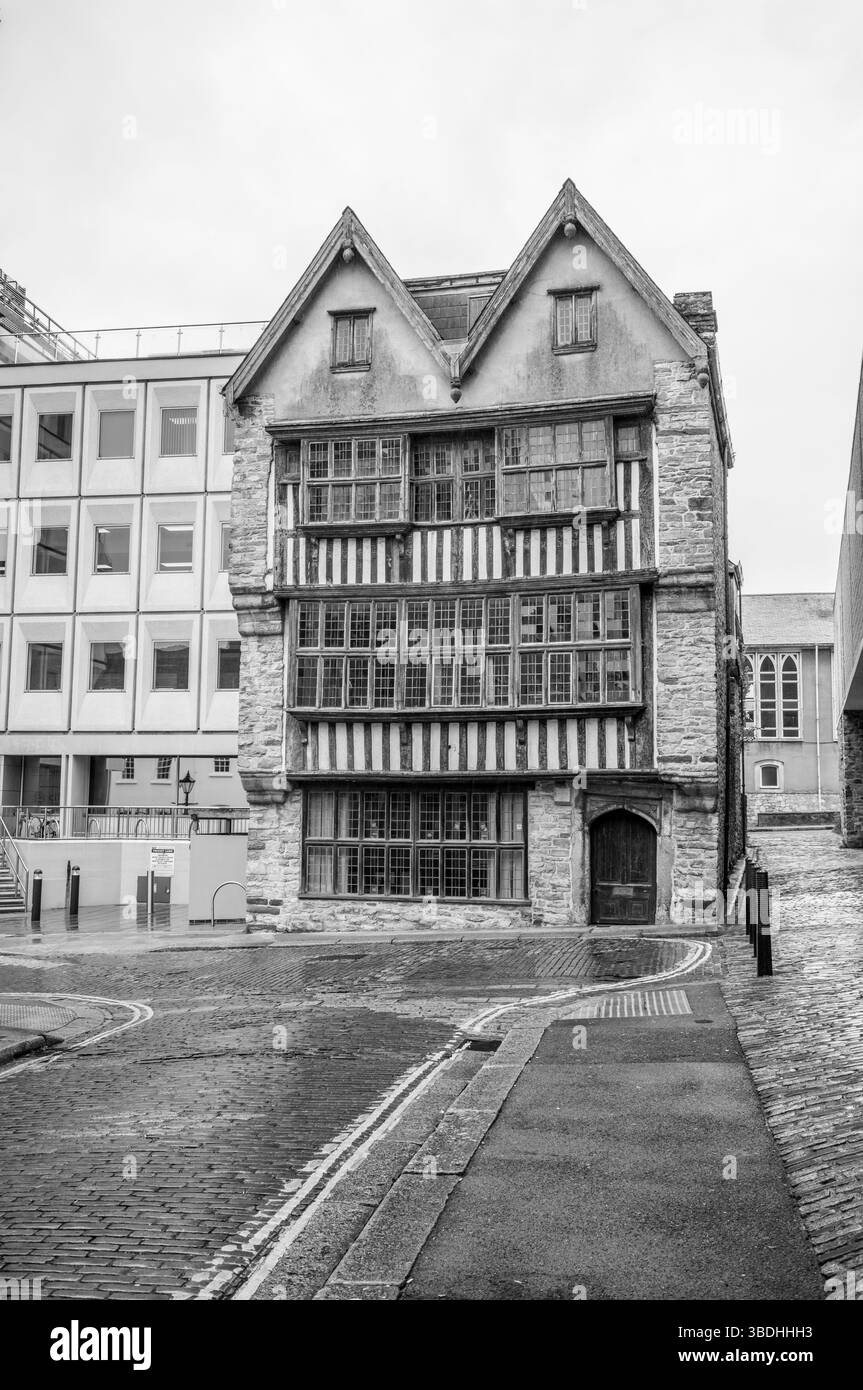 Merchants House, a Tudor timber framed building in Plymouth, Devon ...