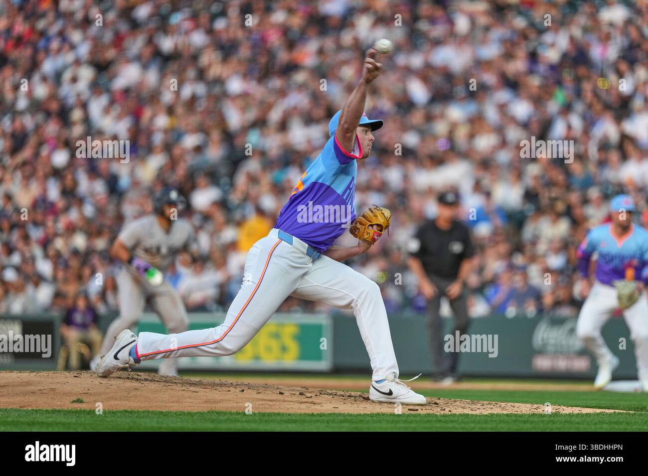 Denver CO, USA. 23rd May, 2025. New York right fielder Aaron Judge (99 ...