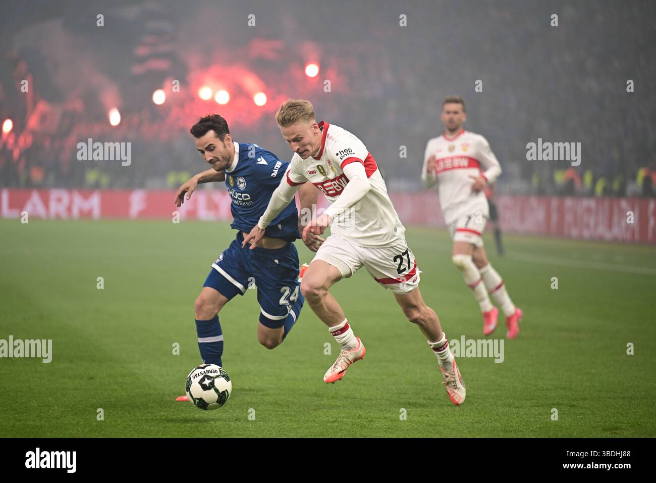 Berlin, Germany. 24th May, 2025. Soccer: DFB Cup, Arminia Bielefeld - VfB Stuttgart, Final ...