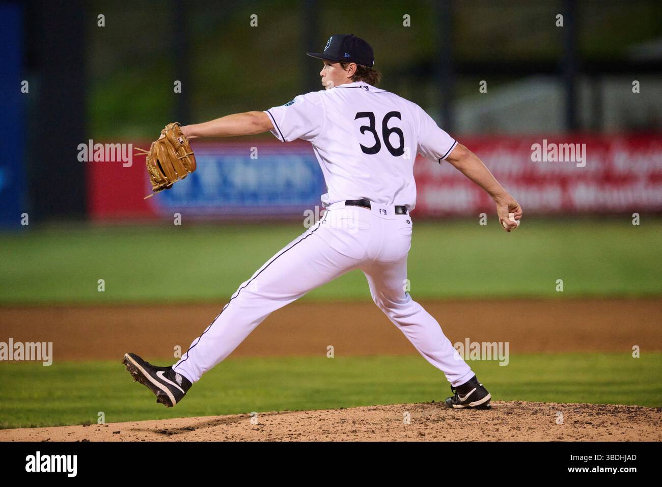 Asheville Tourists pitcher Cody Tucker (36) delivered a pitch during a ...