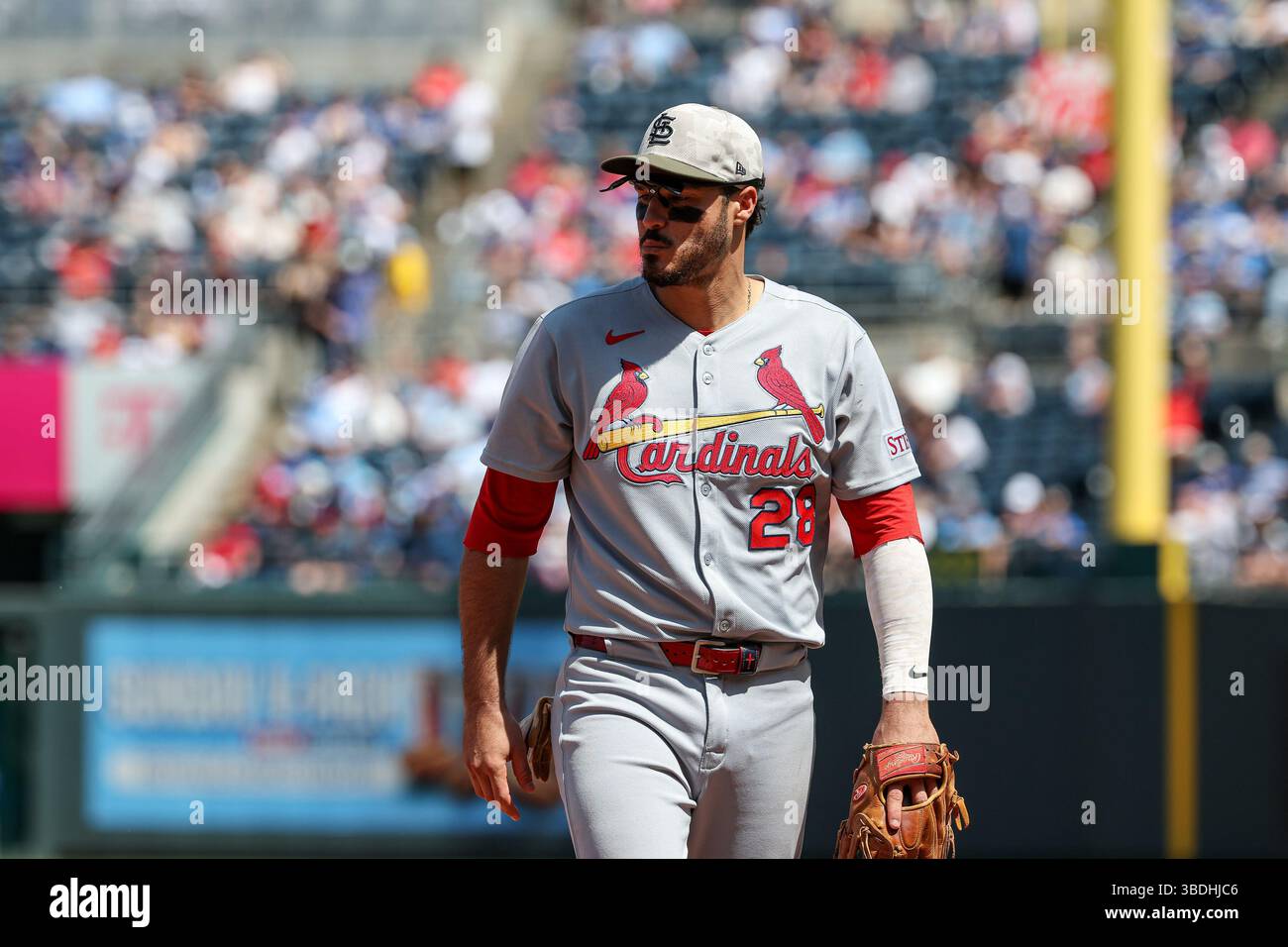 May 18, 2025: St. Louis Cardinals third baseman Nolan Arenado (28) is ...