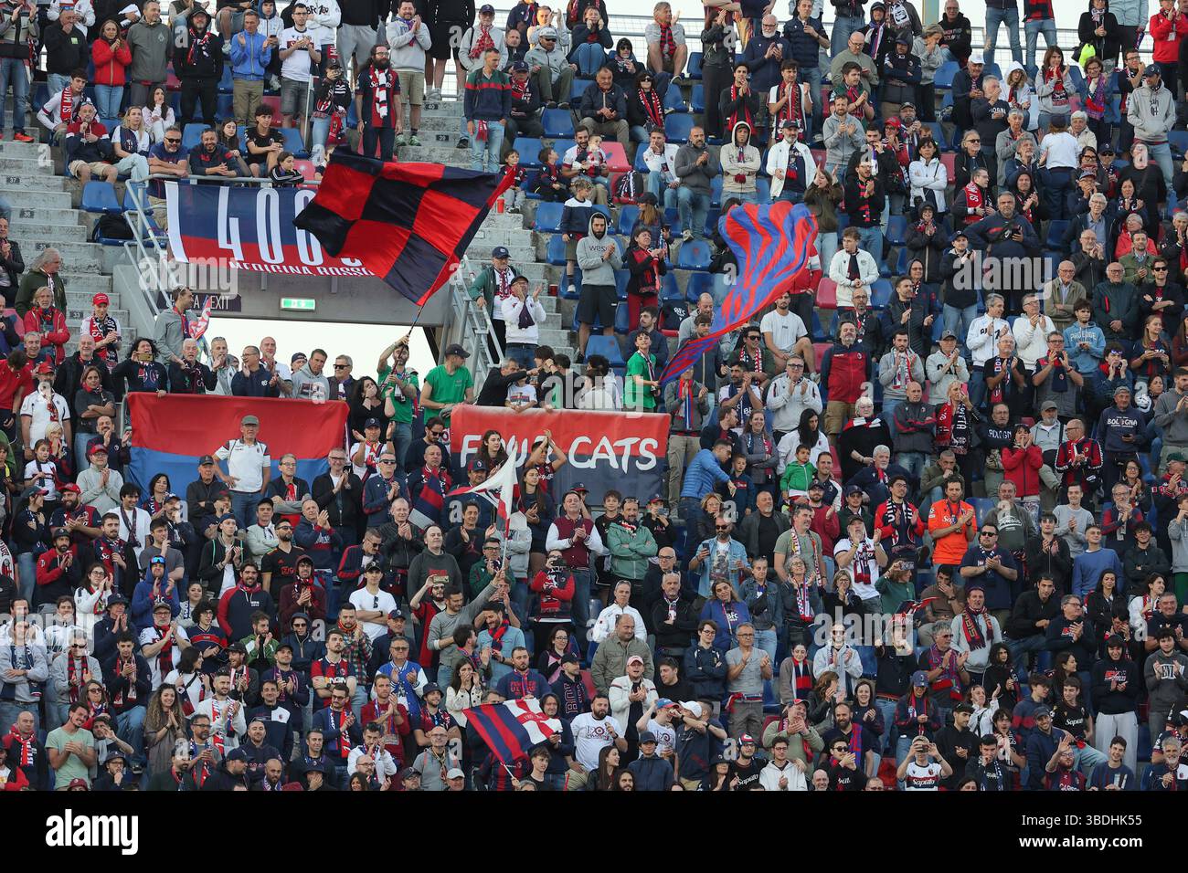 Bologna, Italia. 24th May, 2025. the bologna team celebrates with the ...