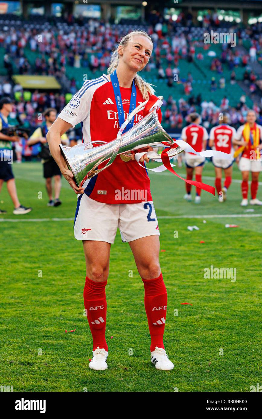 Amanda Ilestedt seen during UEFA Womens Champions League 2025 final ...