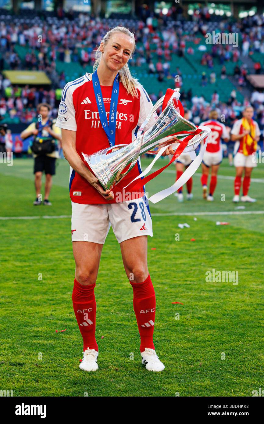 Amanda Ilestedt seen during UEFA Womens Champions League 2025 final ...