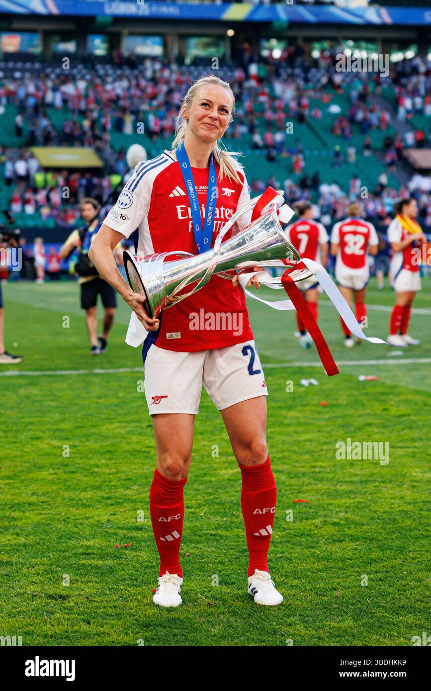 Amanda Ilestedt seen during UEFA Womens Champions League 2025 final ...