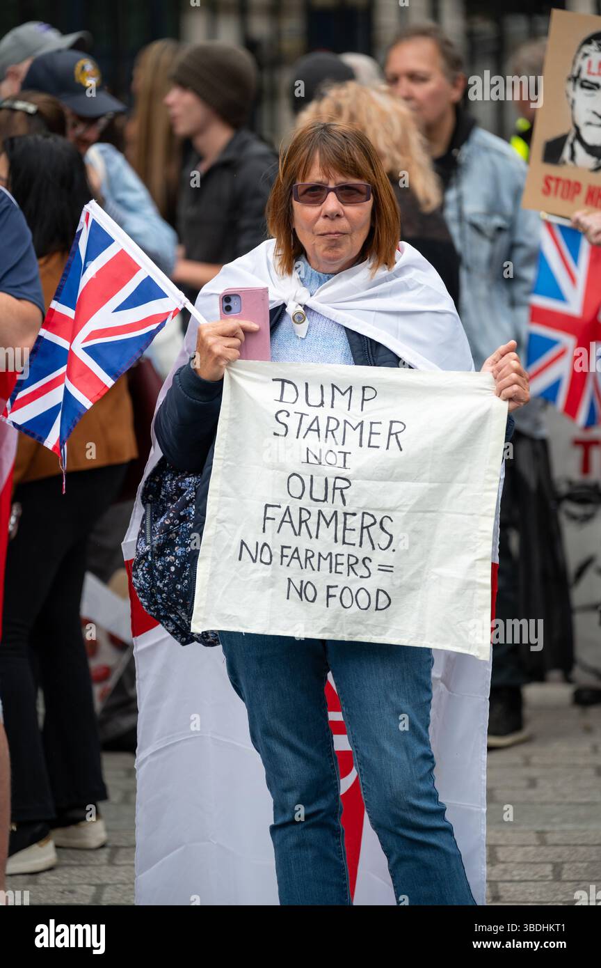 London, UK. 24 May 2025. Protesters gathered for "The Great British ...
