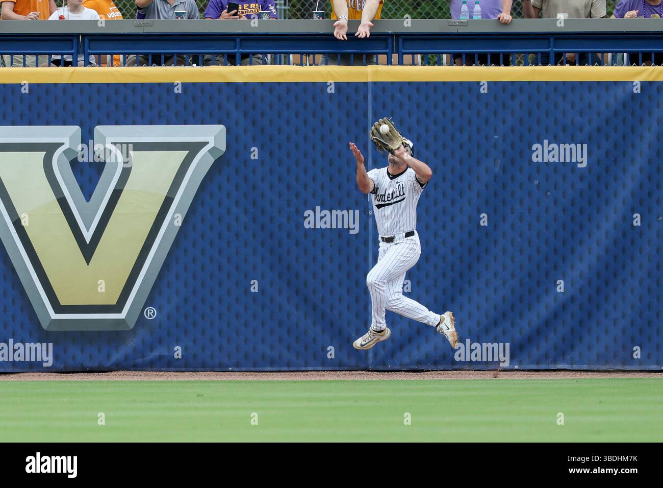 HOOVER, AL - MAY 24: Vanderbilt infielder Jacob Humphrey (10) makes a ...