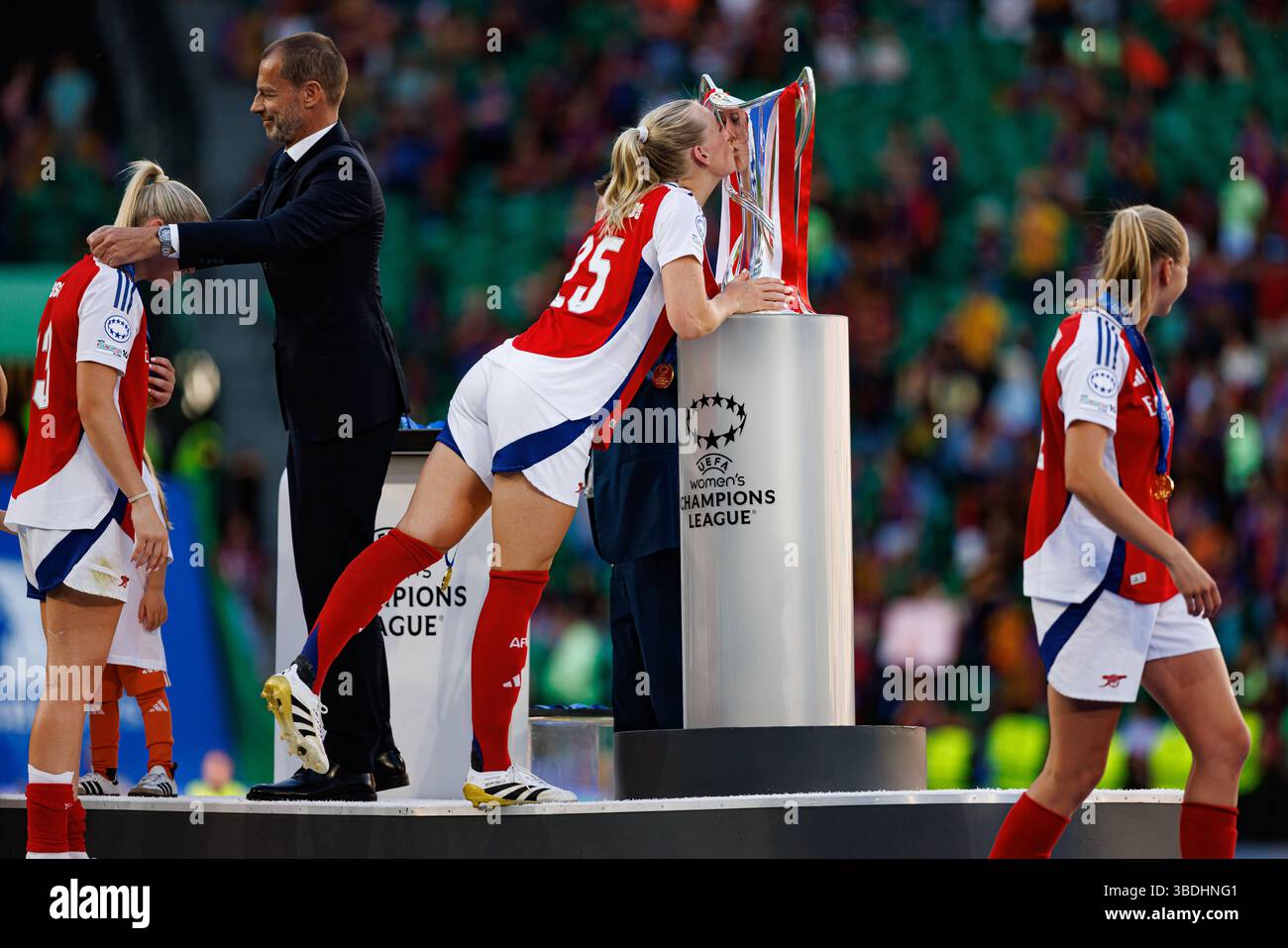Stina Blackstenius seen during UEFA Womens Champions League 2025 final ...