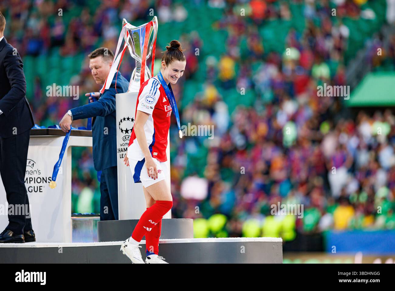 Emily Fox seen during UEFA Womens Champions League 2025 final game ...
