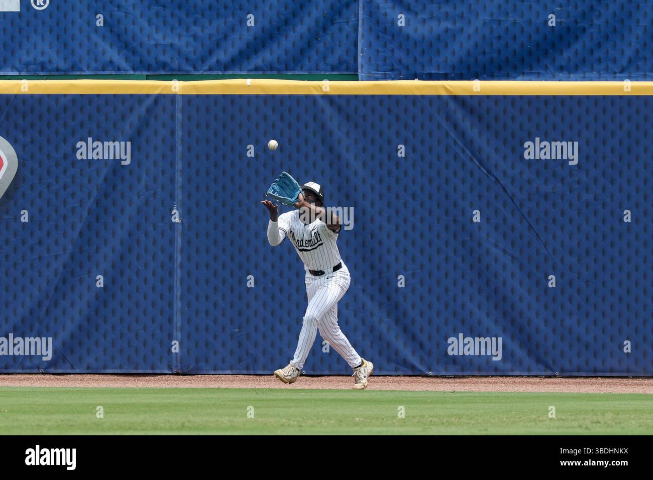 HOOVER, AL - MAY 24: Vanderbilt utility RJ Austin (42) catches a fly ...