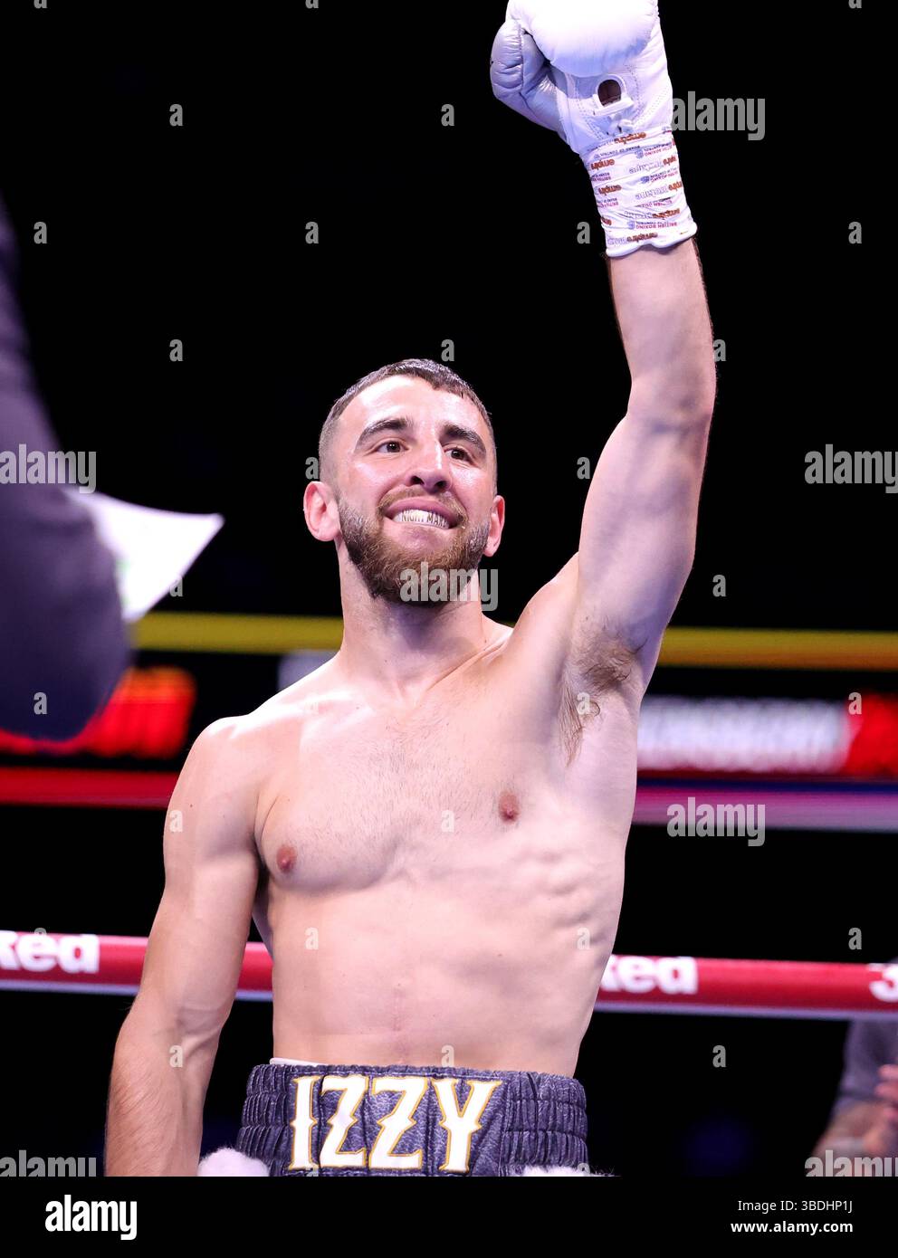Nathaniel Collins ahead of the WBC Silver Featherweight bout against ...