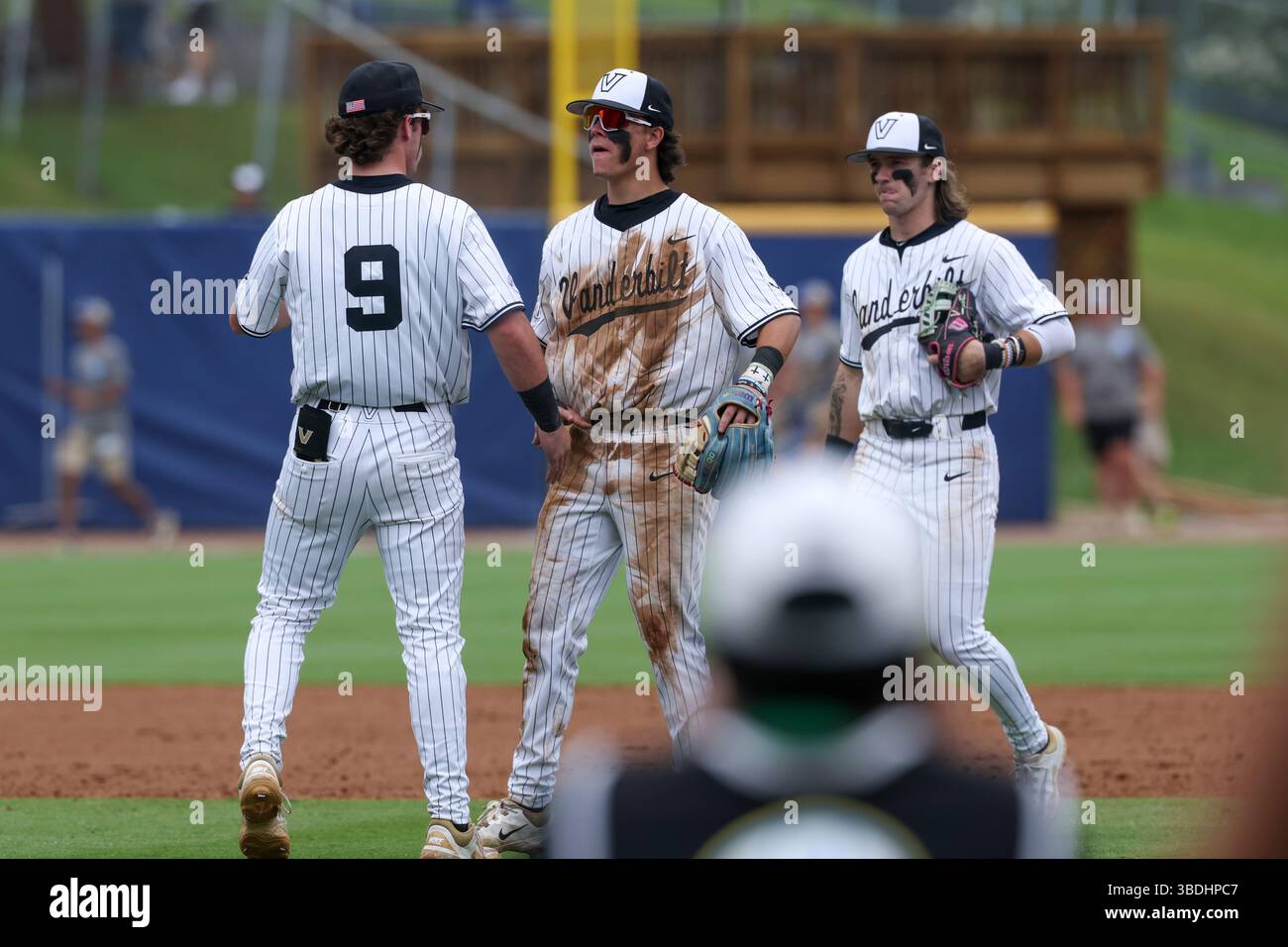 HOOVER, AL - MAY 24: Vanderbilt infielder Rustan Rigdon (19) and ...