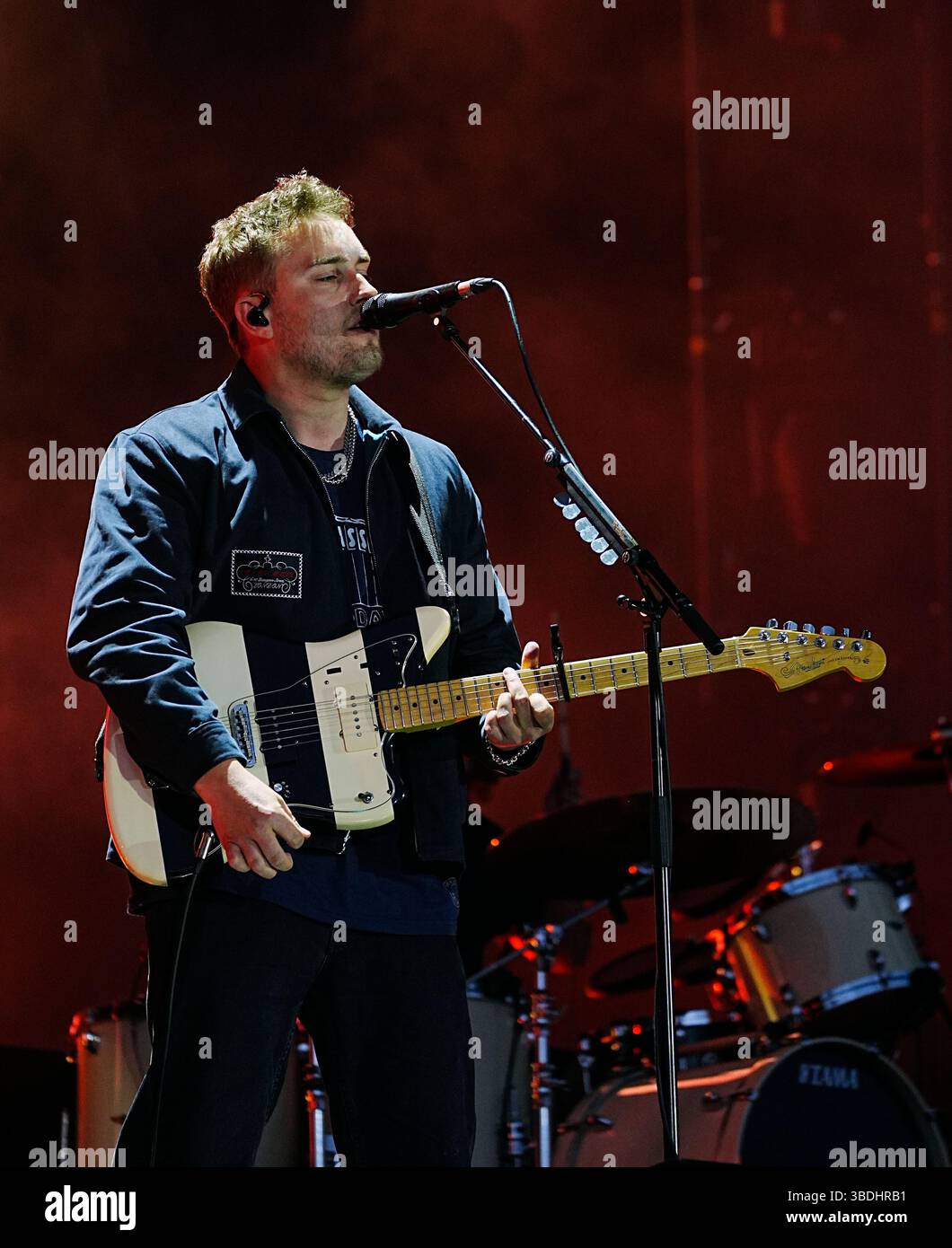 Sam Fender performs on the main stage during BBC Radio 1's Big Weekend ...