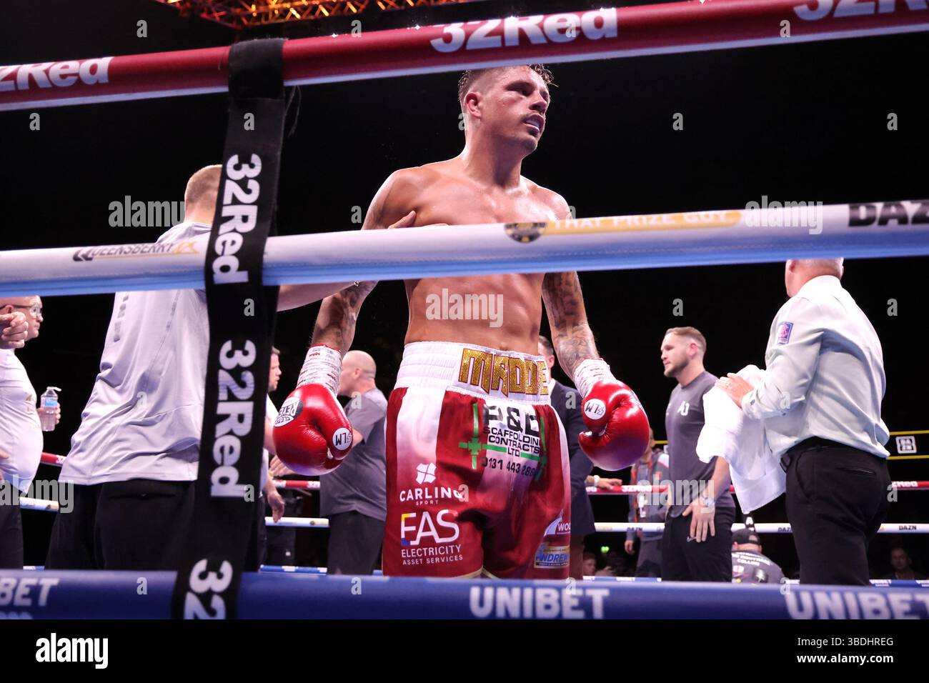 Lee McGregor reacts after defeat against Nathaniel Collins (not ...