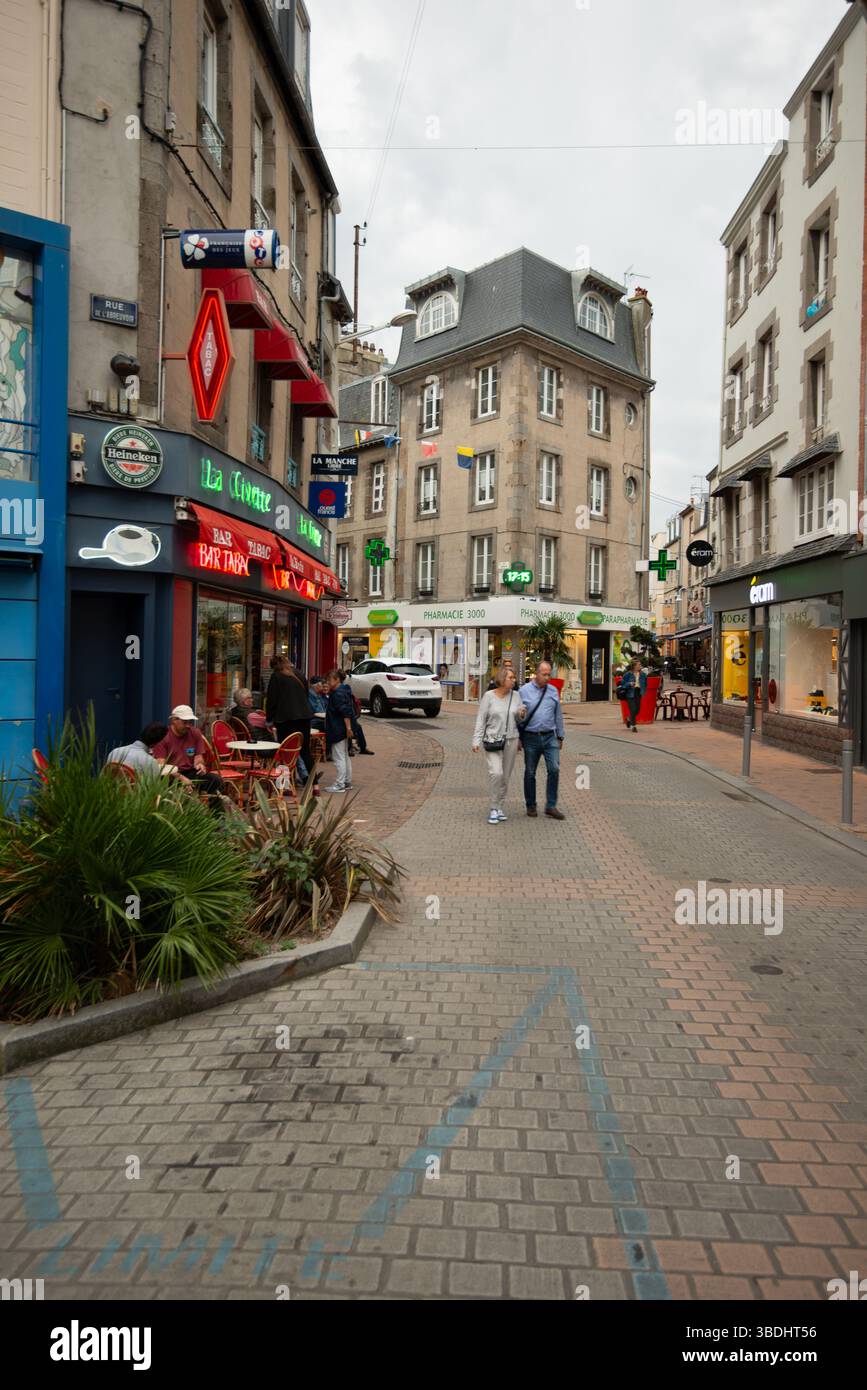 In the streets of Granville, Normandy, France Stock Photo - Alamy