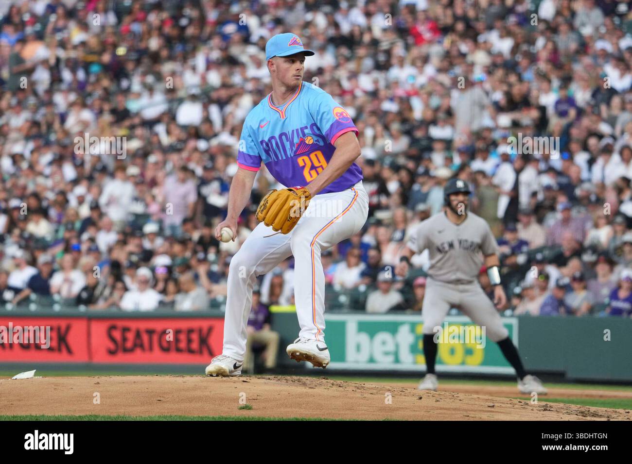 May 23 2025: Colorado pitcher Tanner Gordon (29) throws a pitch during ...