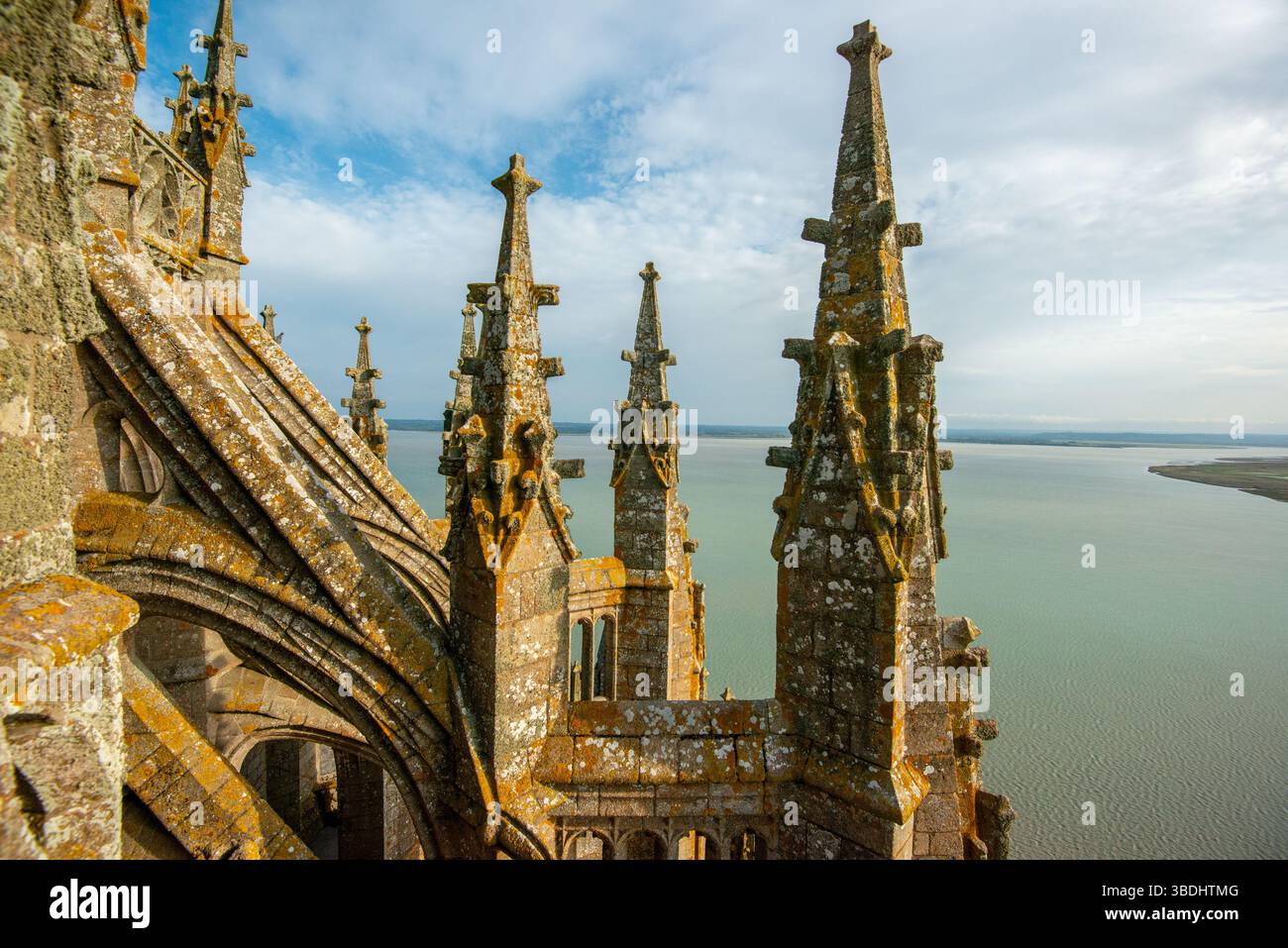 Gothic art in all its splendor at Saint Michael's Mount Abbey, Normandy ...