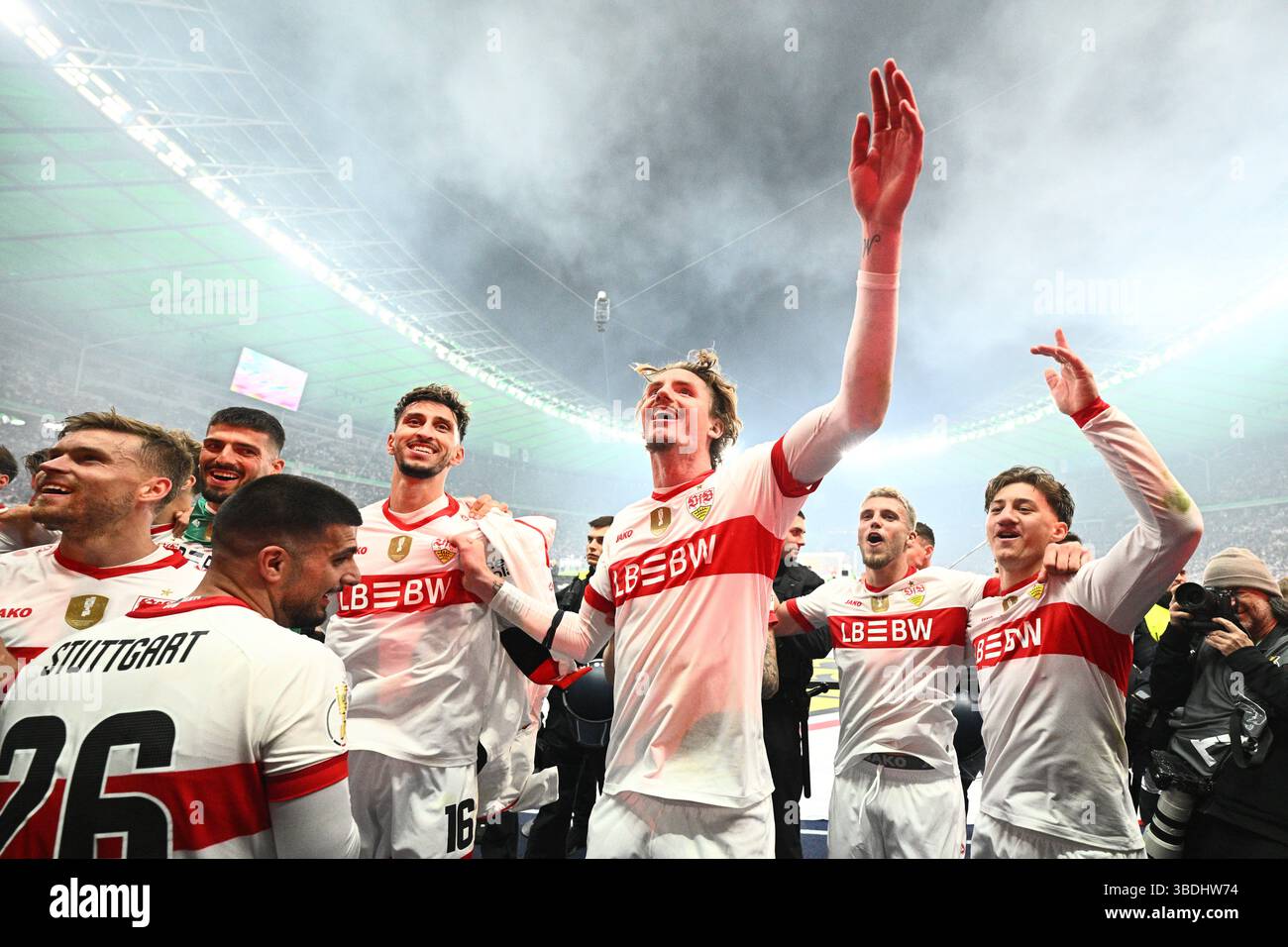 Berlin, Germany. 24th May, 2025. Soccer: DFB Cup, Arminia Bielefeld - VfB Stuttgart, Final ...