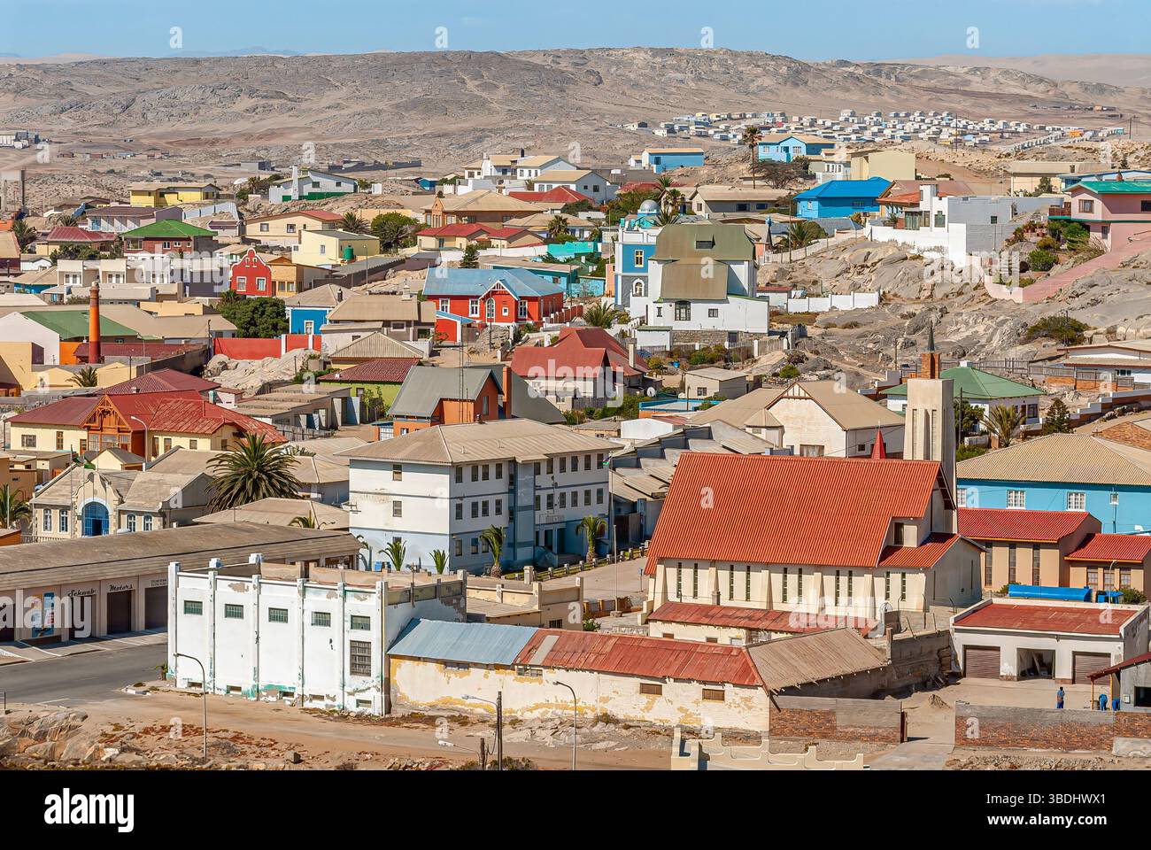 Port town Luederitz in Namibia, Southwest Africa Stock Photo - Alamy