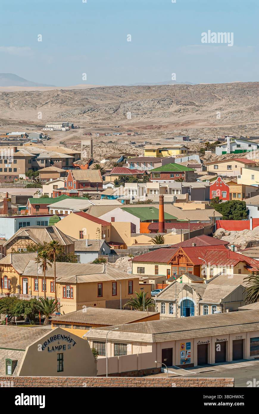 Port town Luederitz in Namibia, Southwest Africa Stock Photo - Alamy