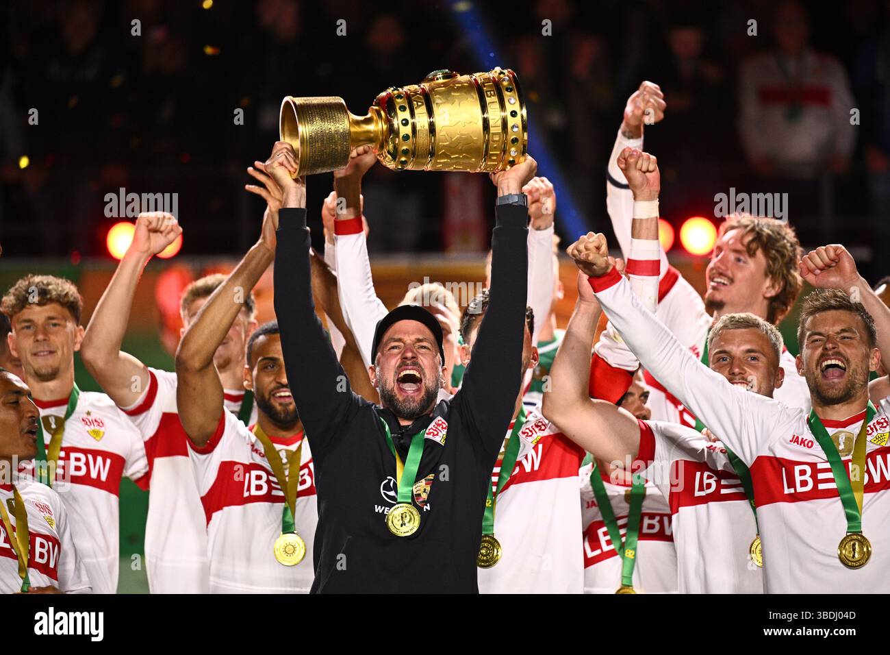 Berlin, Germany. 24th May, 2025. Soccer: DFB Cup, Arminia Bielefeld - VfB Stuttgart, Final ...