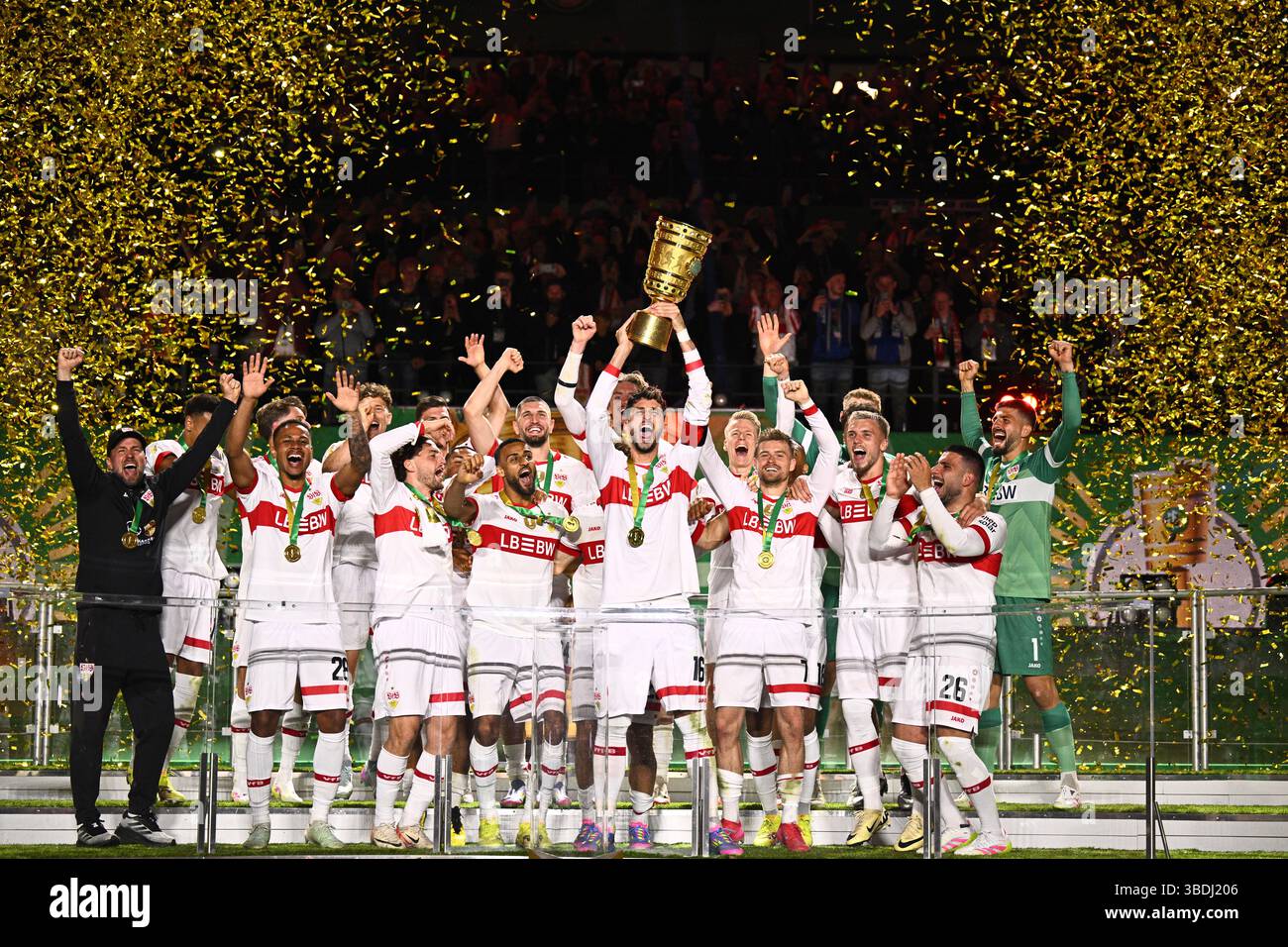 Berlin, Germany. 24th May, 2025. Soccer: DFB Cup, Arminia Bielefeld - VfB Stuttgart, Final ...