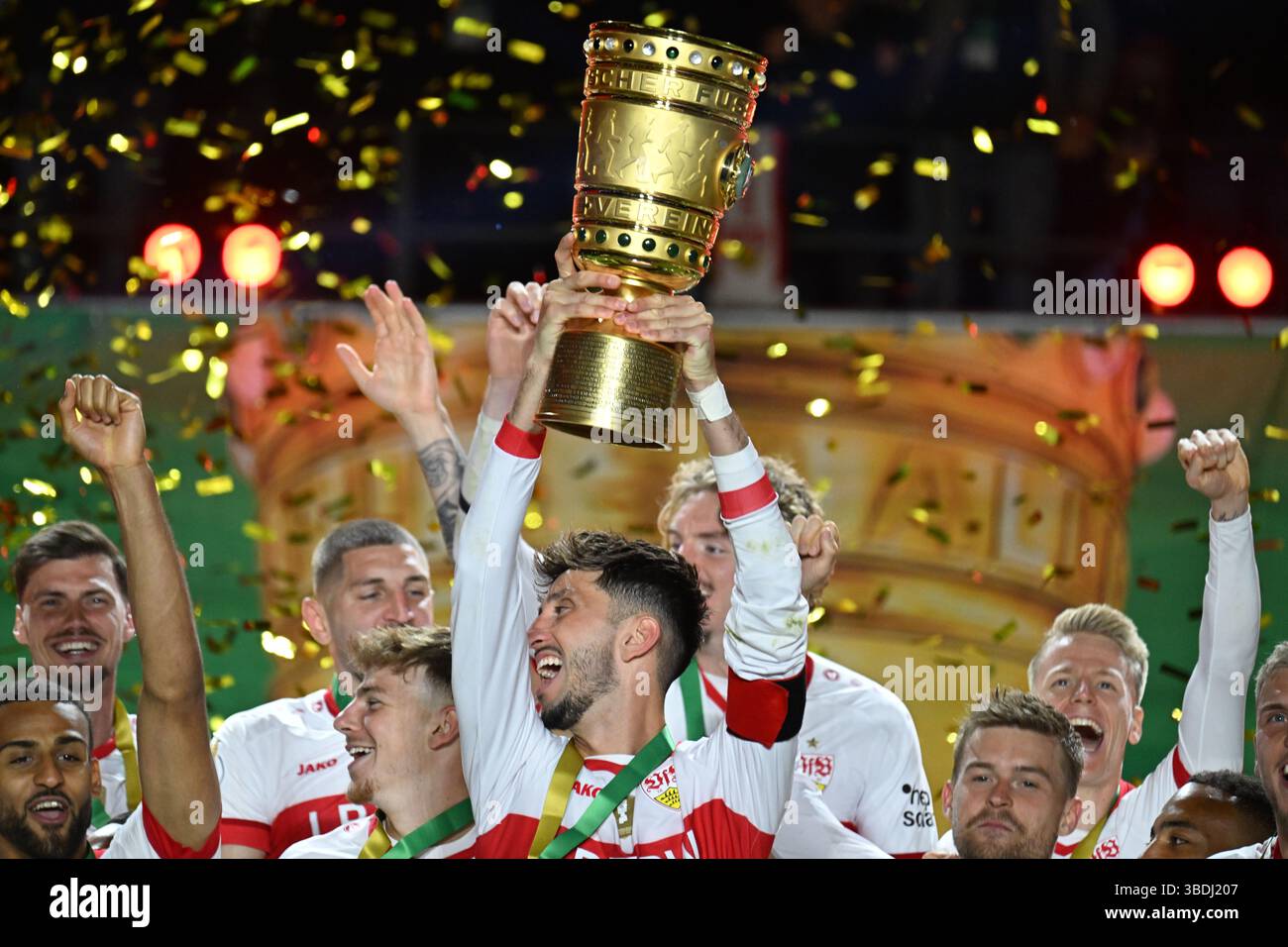 Berlin, Germany. 24th May, 2025. Soccer: DFB Cup, Arminia Bielefeld - VfB Stuttgart, Final ...