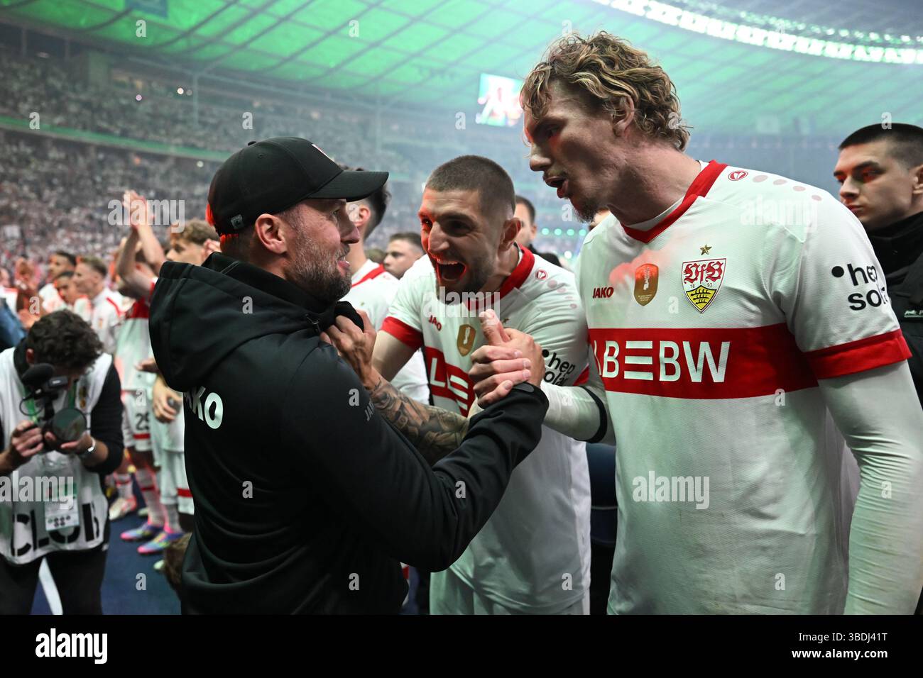 Berlin, Germany. 24th May, 2025. Soccer: DFB Cup, Arminia Bielefeld - VfB Stuttgart, Final ...
