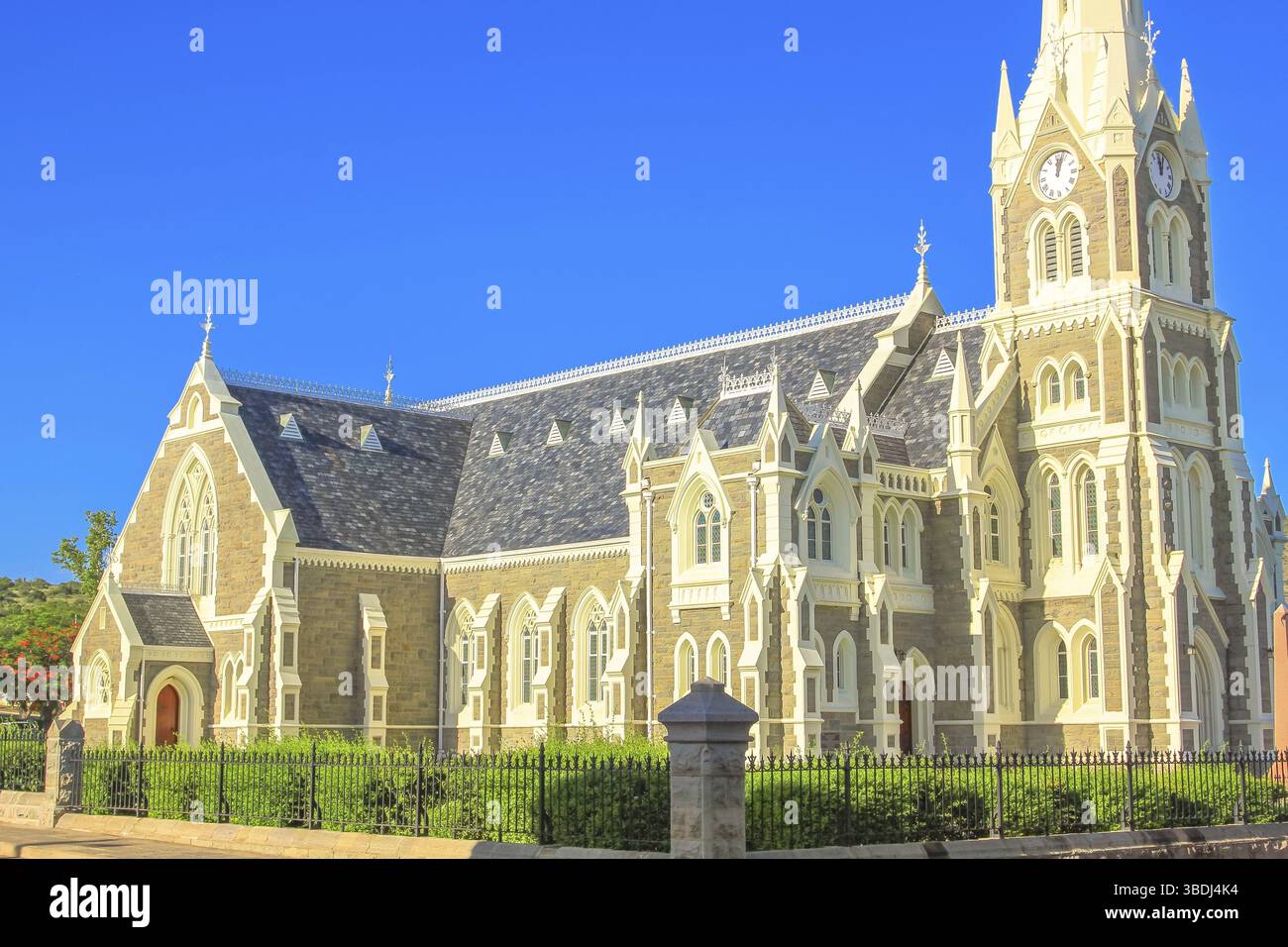 Side view of Victorian Gothic Reformed Mother Church in Graaff-Reinet ...