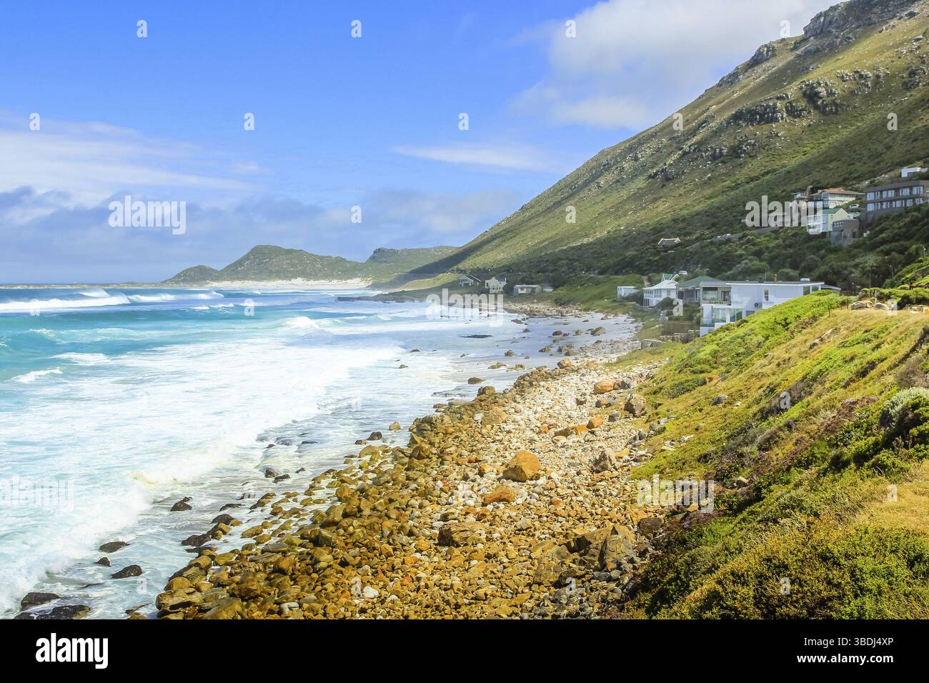 Scenic landscape of the Atlantic coast. Scarborough village in Cape ...