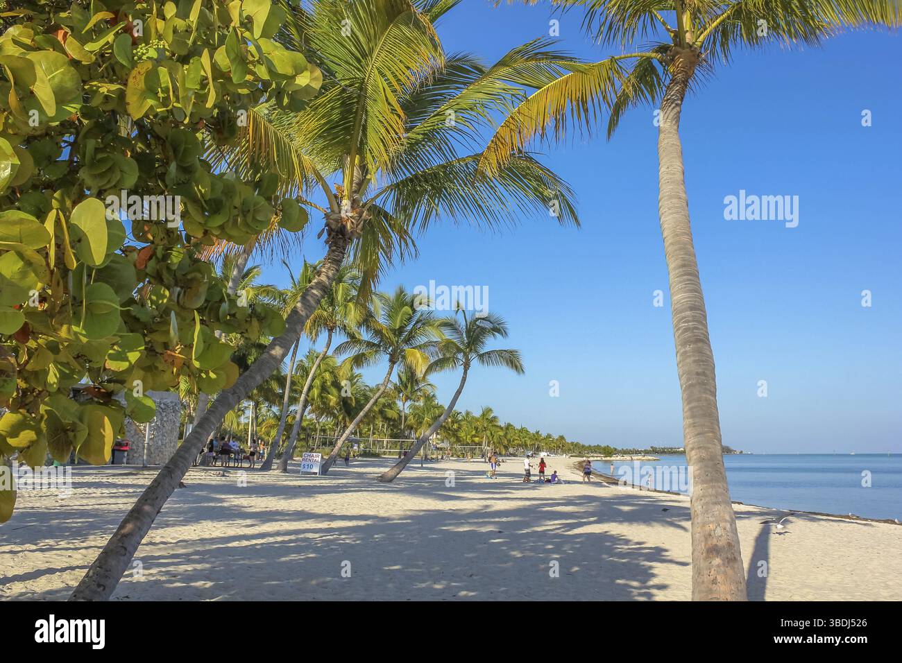 Smathers Beach in Key West, Florida is the longest beach on the island ...