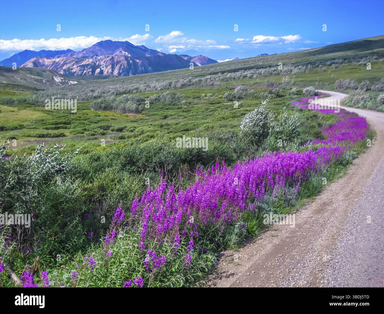 Spectacular landscape seen from the shuttle bus, the only means of ...
