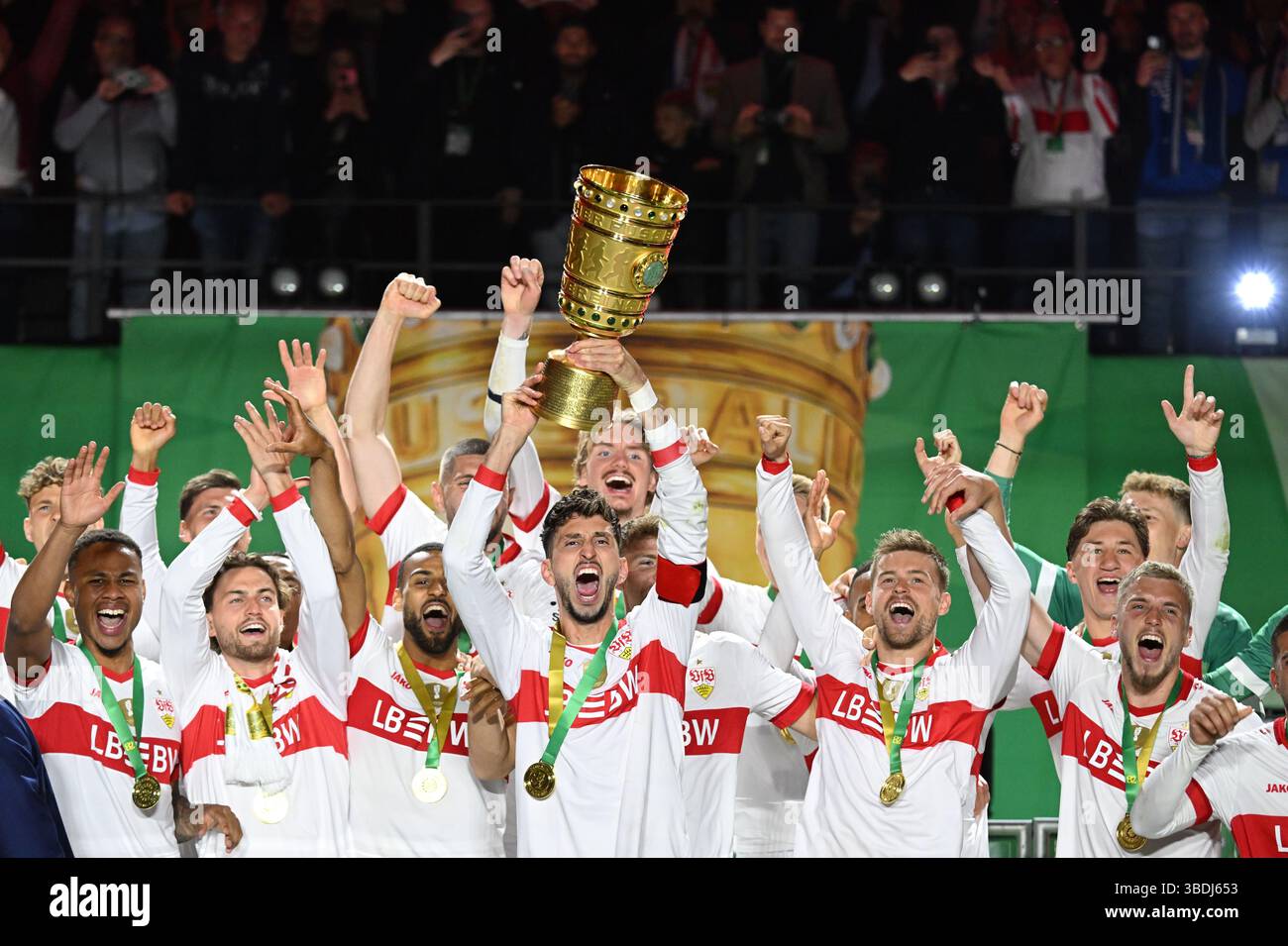 Berlin, Germany. 24th May, 2025. Soccer: DFB Cup, Arminia Bielefeld - VfB Stuttgart, Final ...