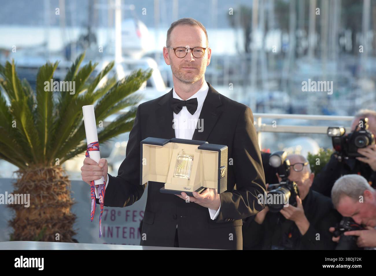Director Joachim Trier receives the Grand Jury Prize before the closing ...