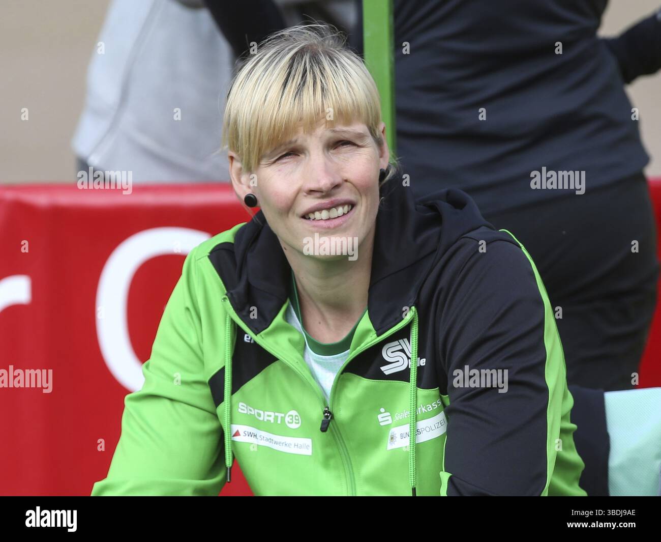 German discus thrower Nadine Mueller SV Halle at the Schoenebecker ...