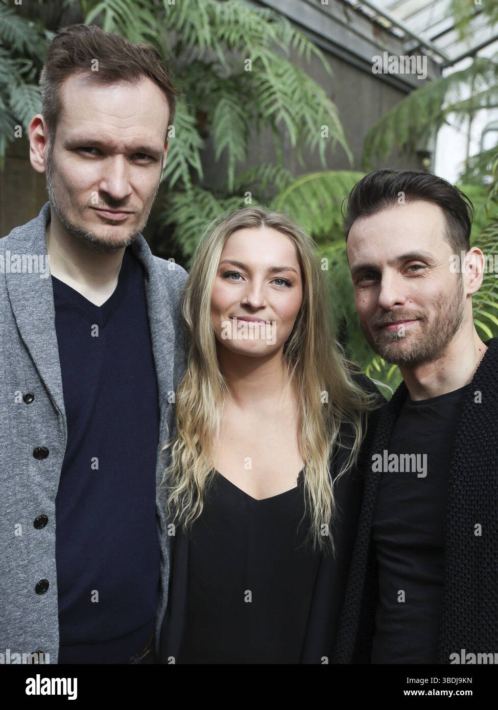 Duo Fahrenhaidt with singer Amanda Pedersen performing on 03.03.15 ...