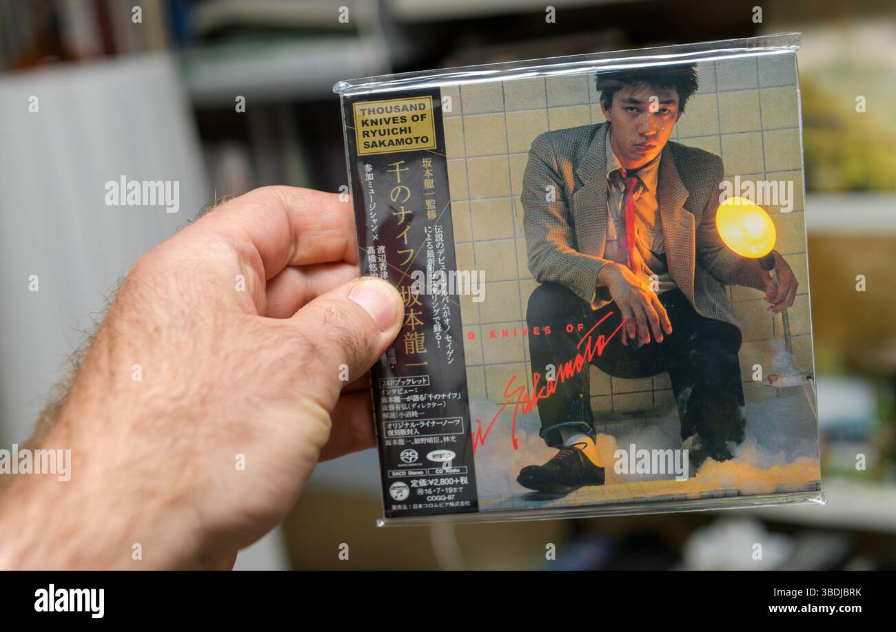 Paris, France - Apr 14, 2025: AJapanese Super Audio CD of Ryuichi ...