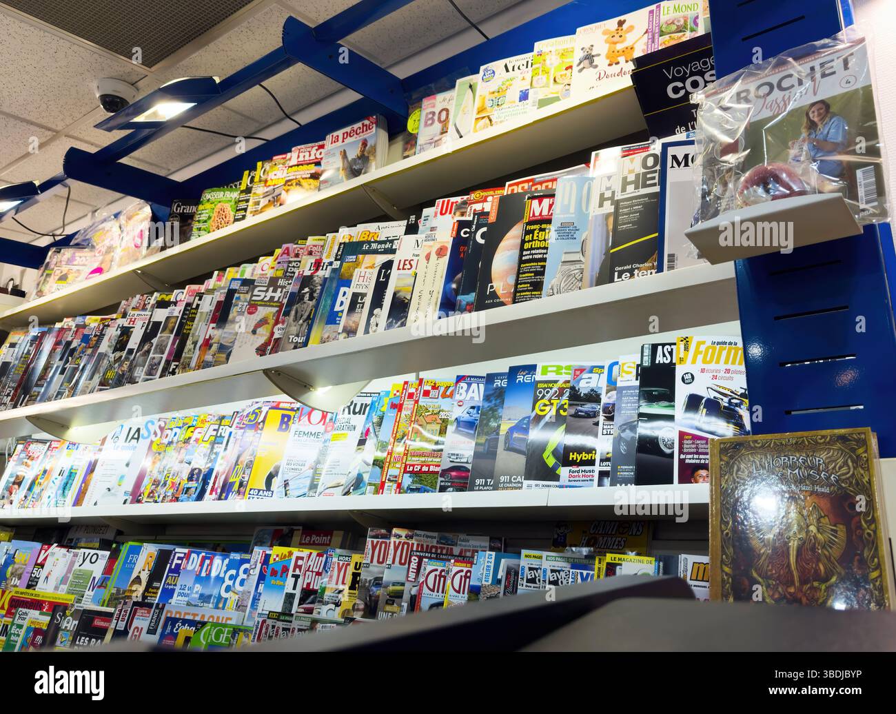 Dijon, France - Apr 12, 2025: Colorful display of diverse French ...