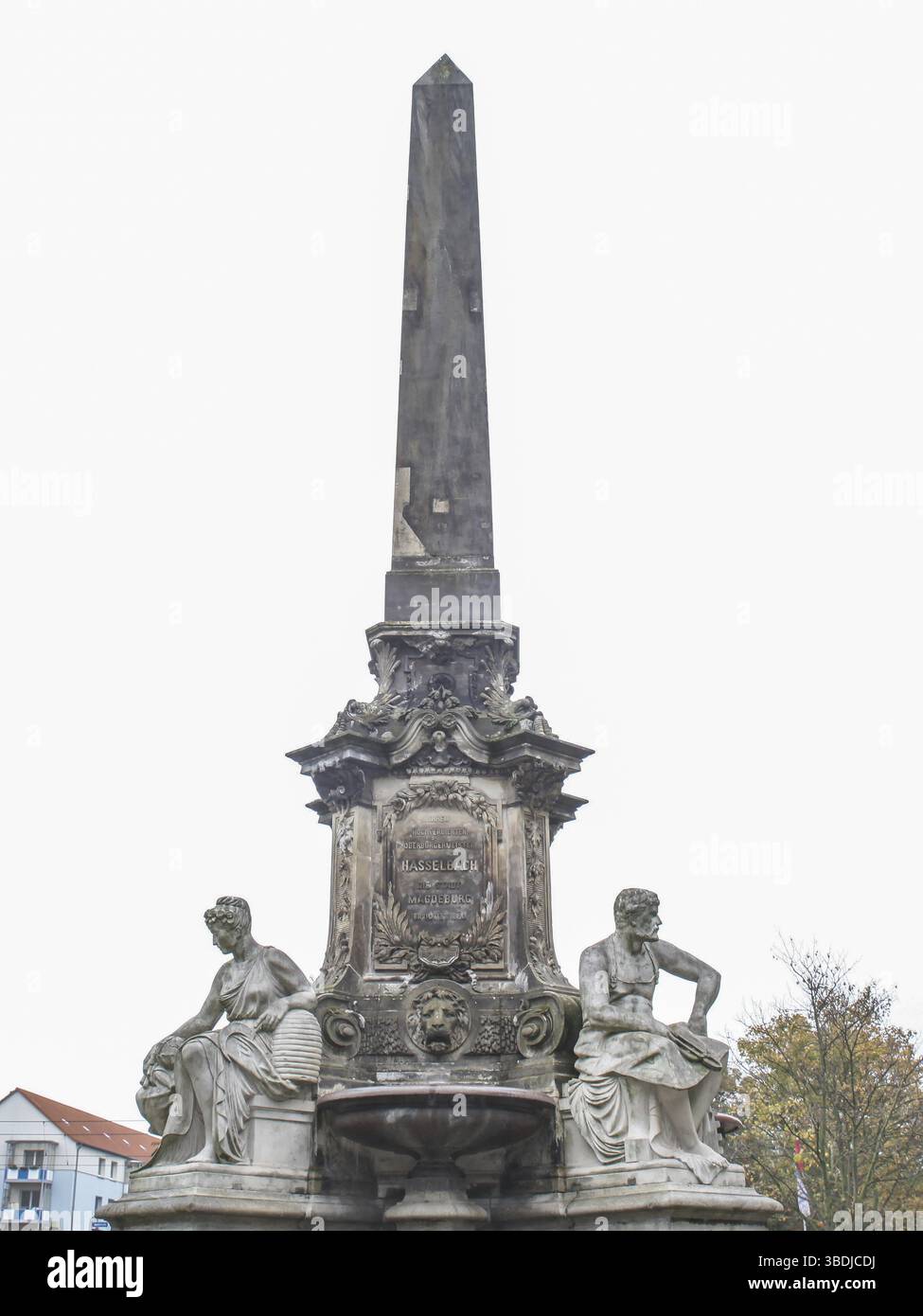 Monument to Magdeburg Mayor Karl Gustav Friedrich Hasselbach on ...