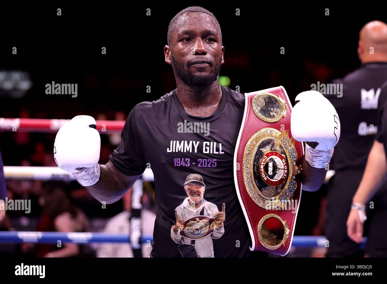 Ekow Essuman celebrates following victory against Josh Taylor (not ...