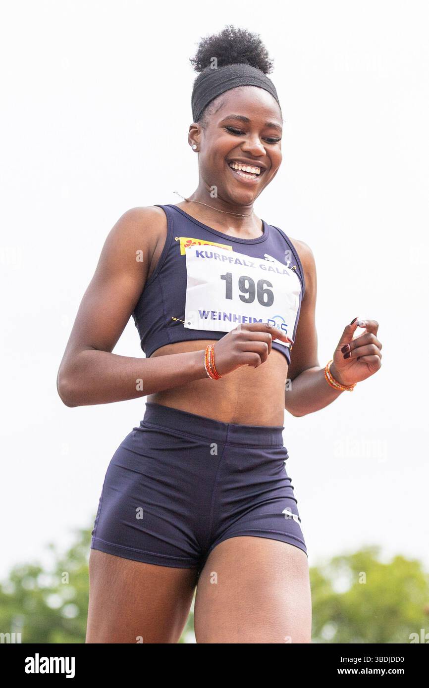 Judith Bilepo Mokobe (GER/USC Mainz) jubelt bei der B&S Kurpfalz Gala ...