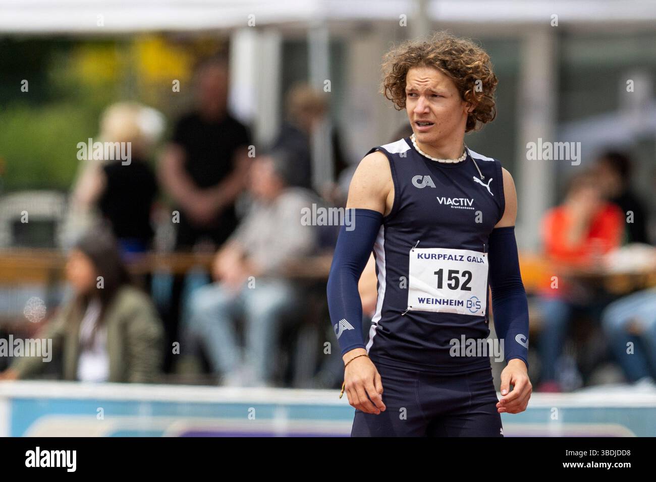 Louis Holzkamp (GER/Cologne Athletics) bei der B&S Kurpfalz Gala am 24. ...