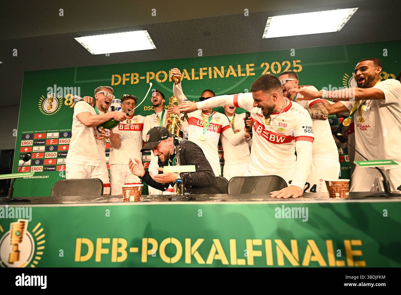 Berlin, Germany. 24th May, 2025. Soccer: DFB Cup, Arminia Bielefeld - VfB Stuttgart, Final ...