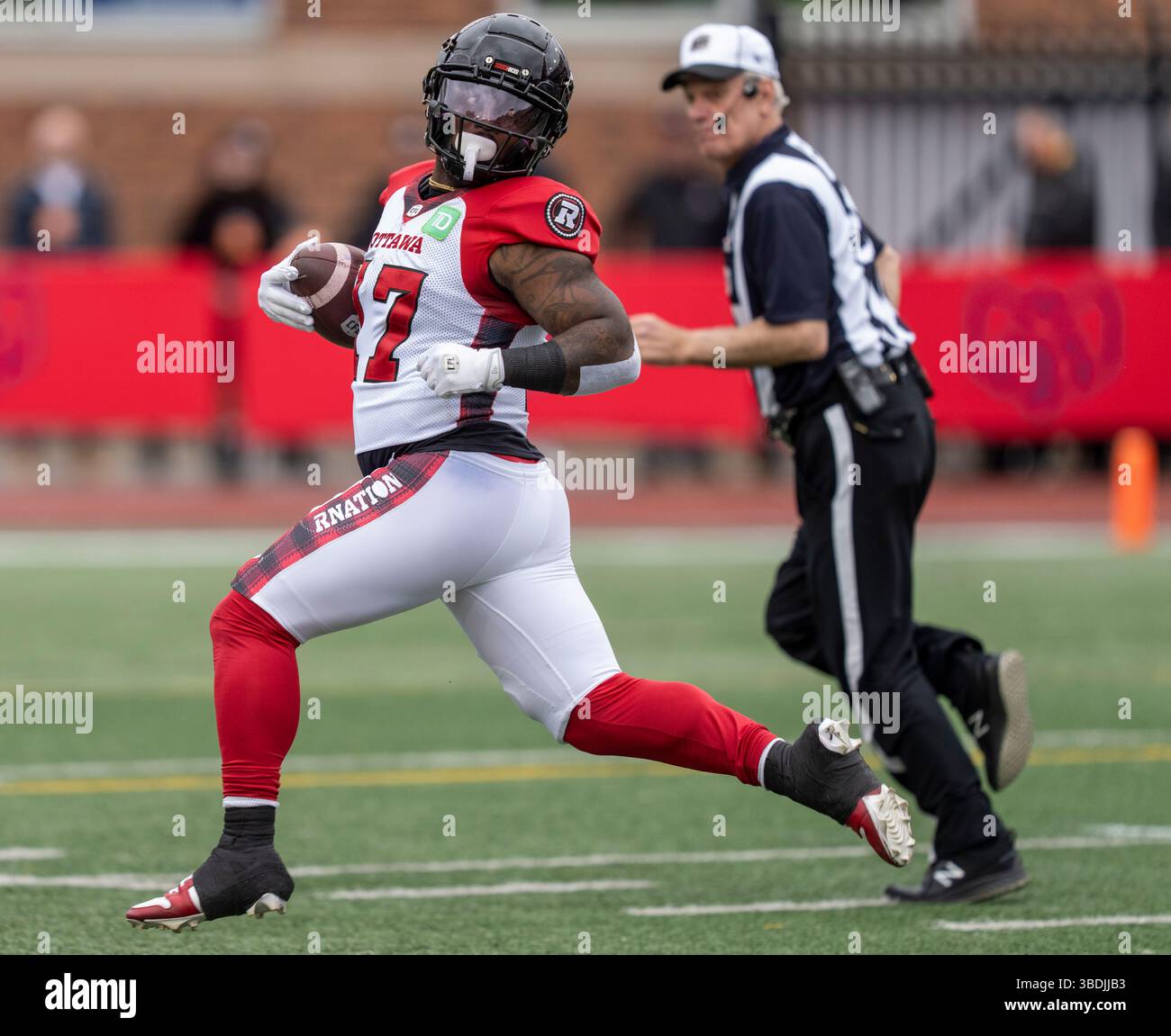 Montreal, Canada. 24th May, 2025. Ottawa Redblacks running back Devonte ...