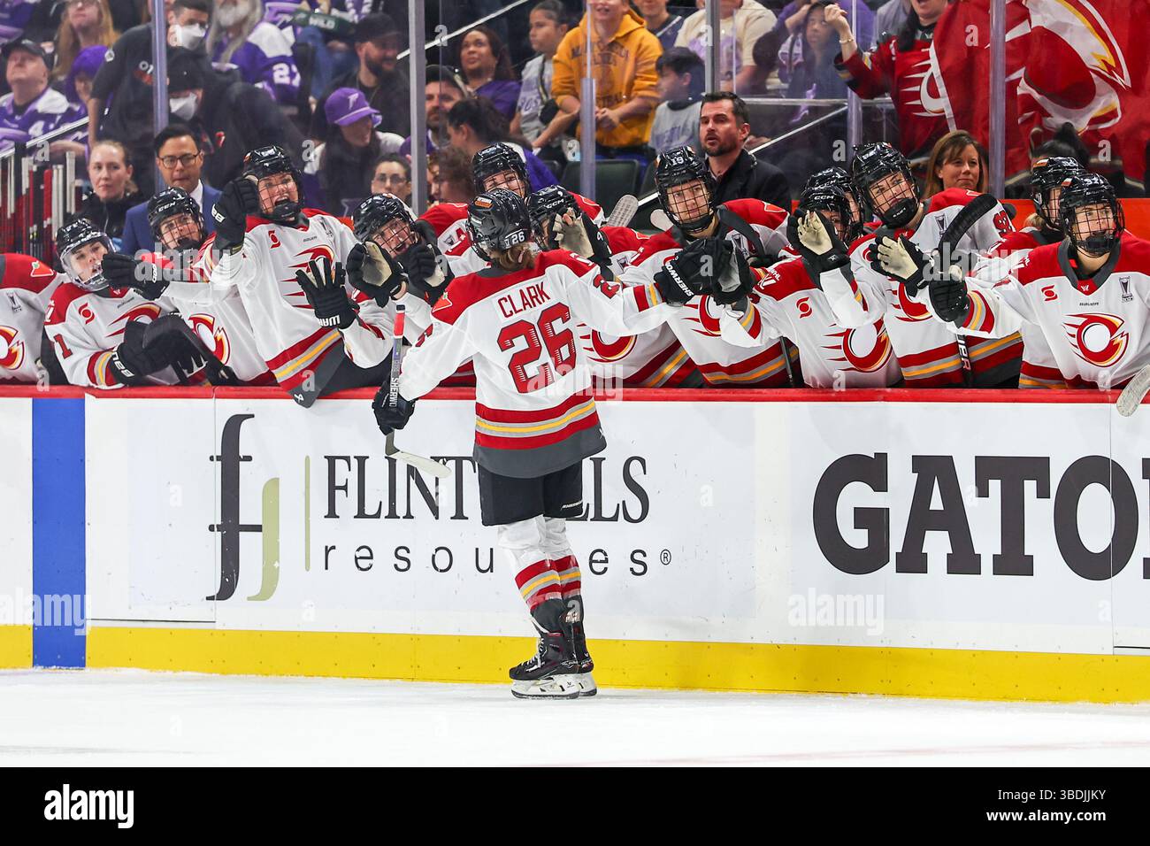 May 24th, 2025: Ottawa Charge forward Emily Clark (26) celebrates a ...