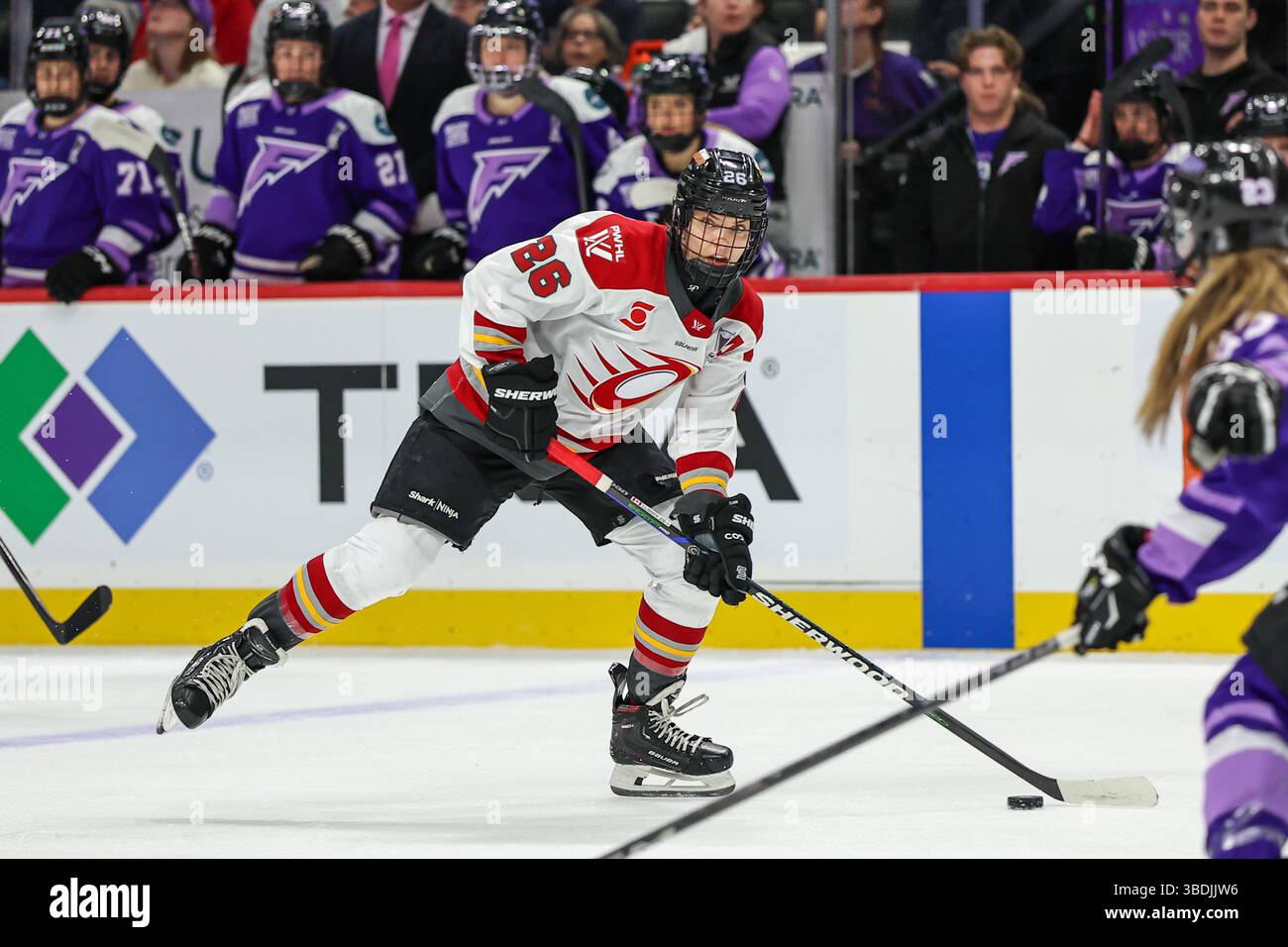 May 24th, 2025: Ottawa Charge forward Emily Clark (26) skates with the ...
