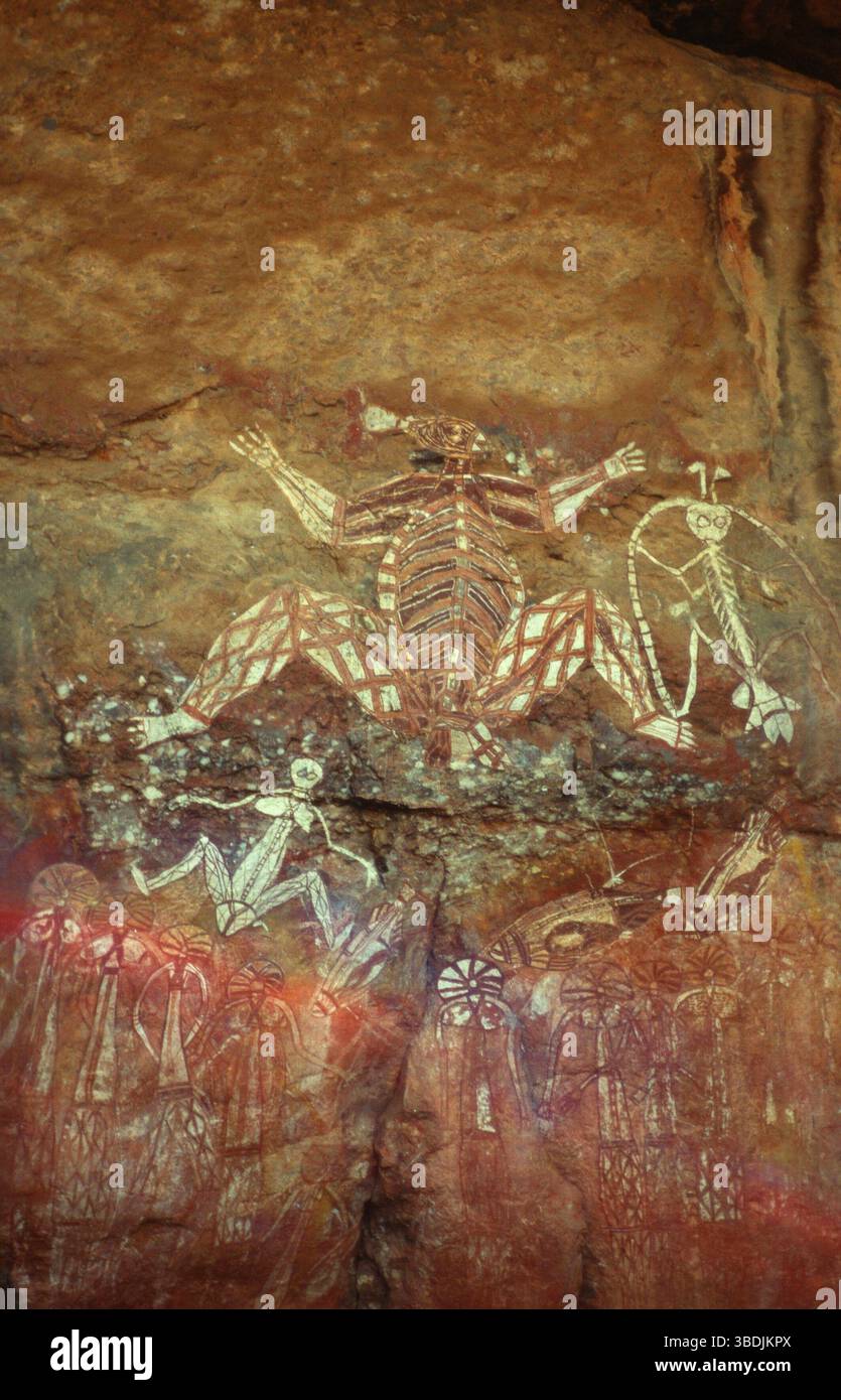 Petroglyphs of aborigines, Northern Territory, Australia, Aboriginal ...