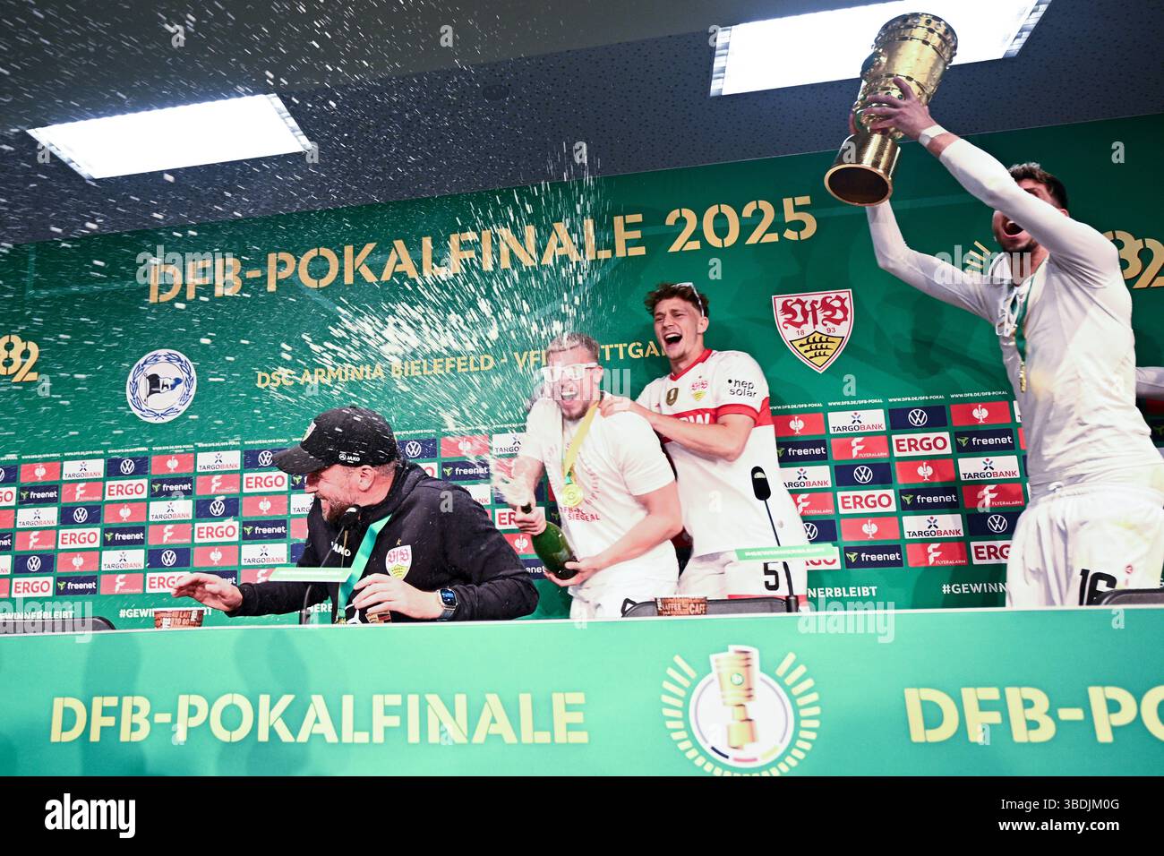 Berlin, Germany. 24th May, 2025. Soccer: DFB Cup, Arminia Bielefeld - VfB Stuttgart, Final ...