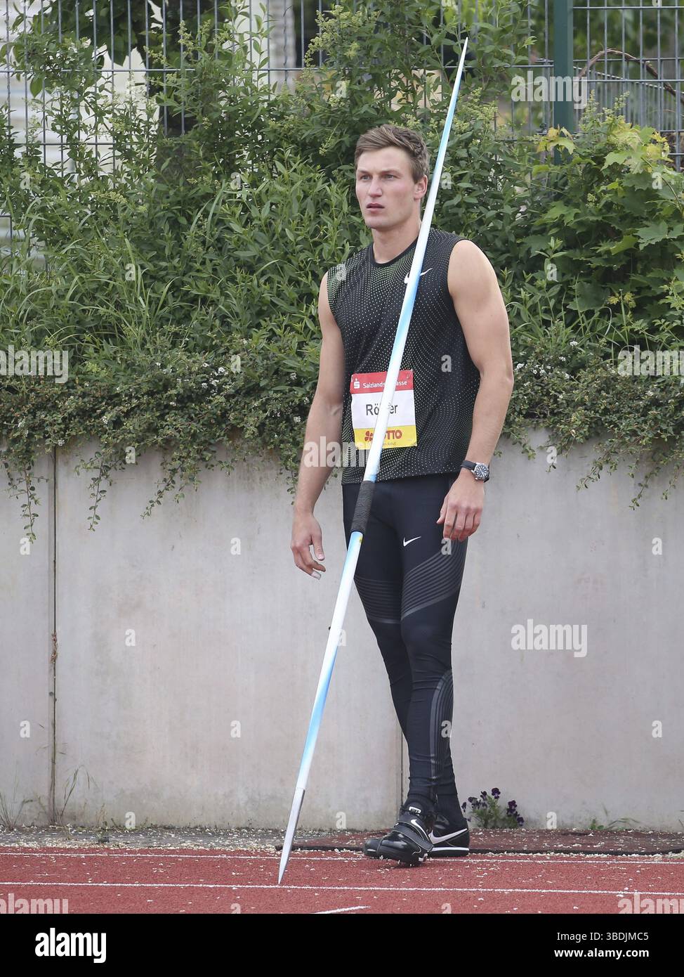 2016 Olympic champion javelin thrower Thomas Roehler (LC Jena) at the ...